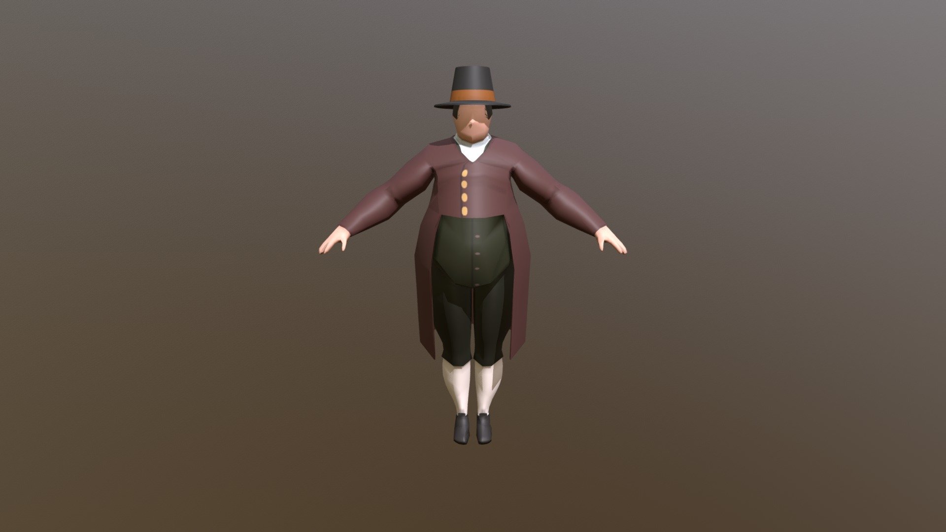 Colonial Pilgrim Low-poly - 3D model by AaronHB [d88d000] - Sketchfab