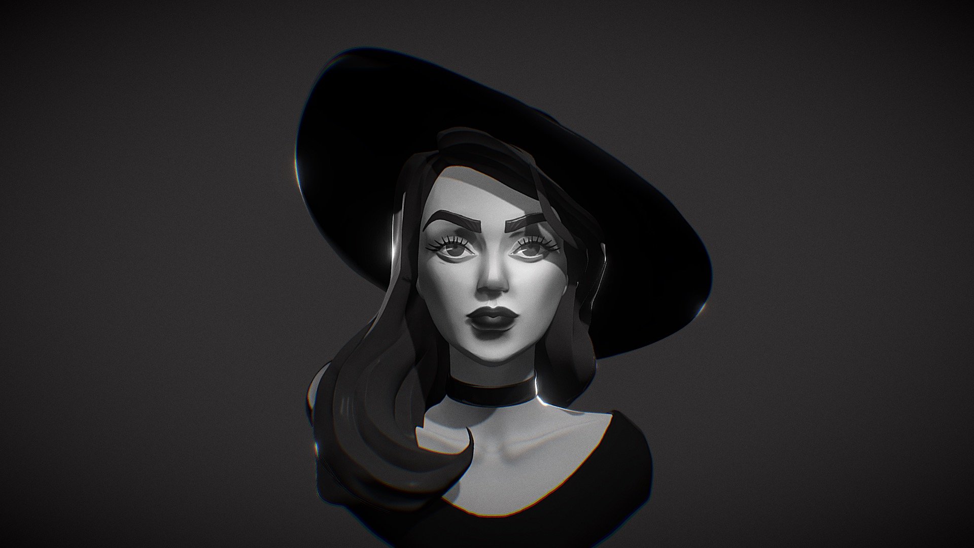 Noir-portrait - 3D model by anastasiaremezova [d890ffa] - Sketchfab