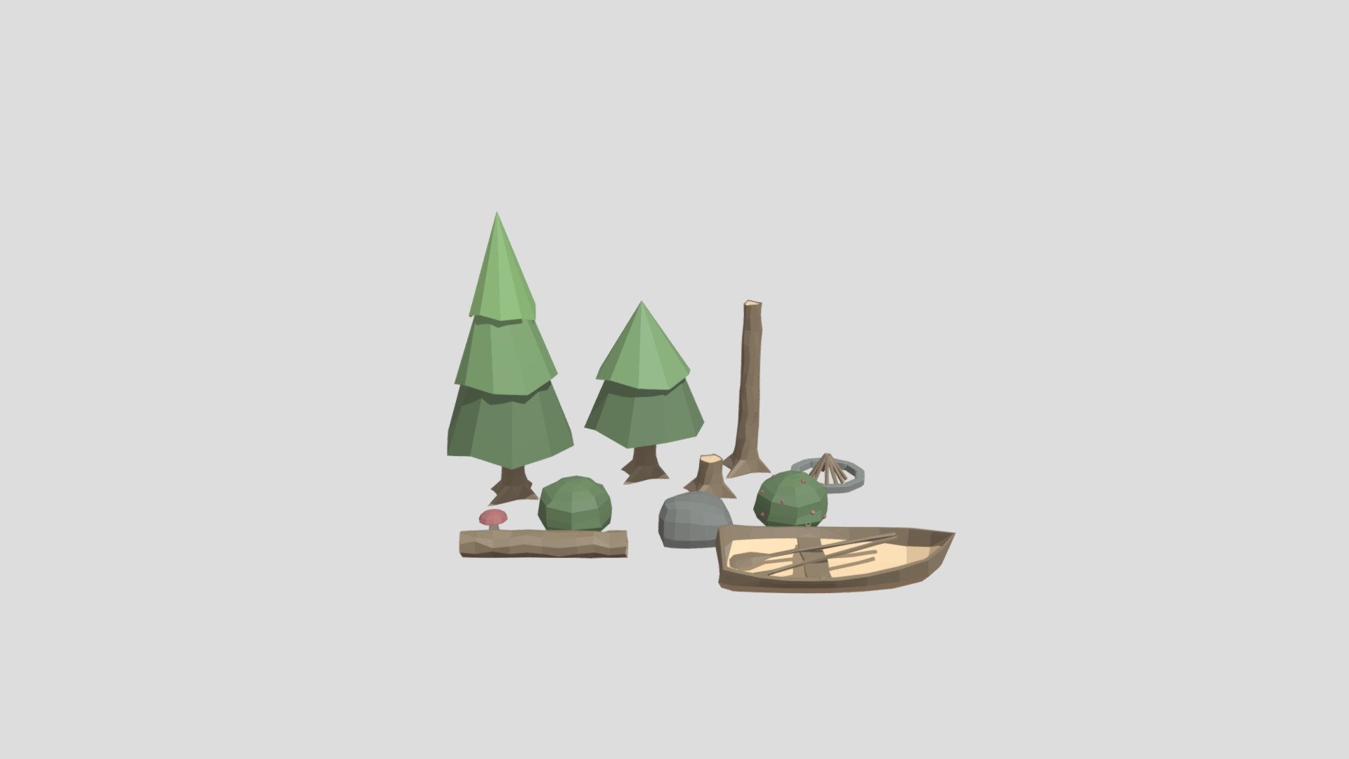 Stylised Low Poly Island Decorations - 3D model by H.Field (@22000841 ...