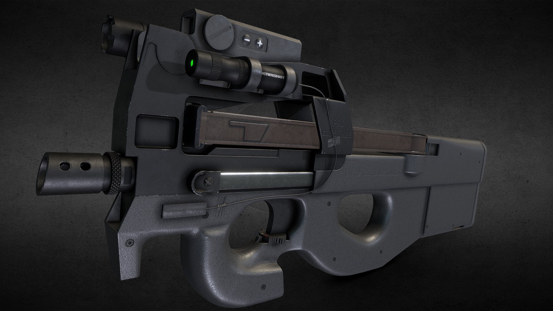 P90 - Buy Royalty Free 3D model by Damien Casier (@3D_Damien) [d89727f ...