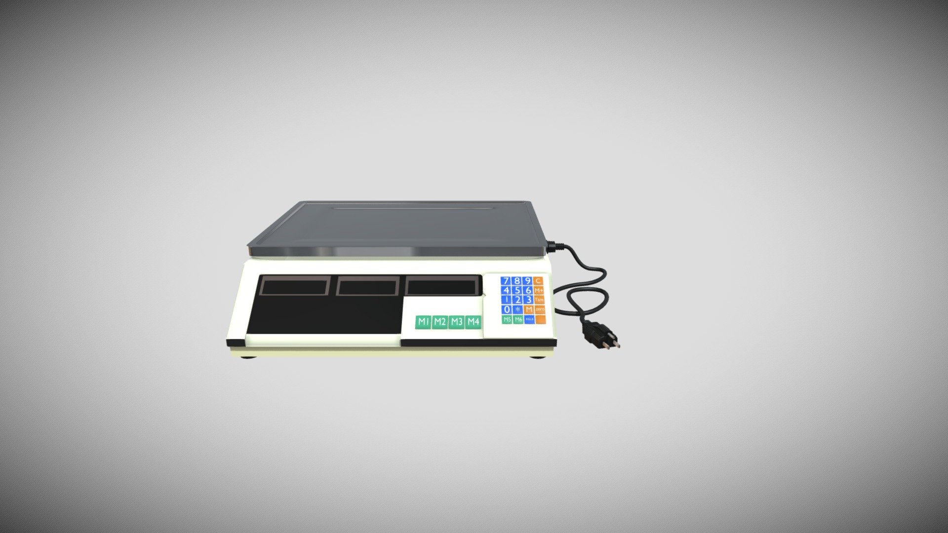 Electronic Scale - Download Free 3D model by BlackRockbinxon ...