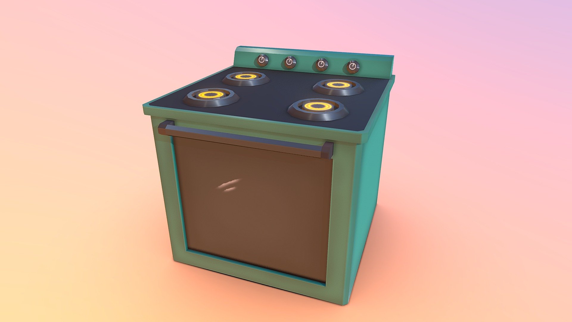 Grandma's stylized stove - 3D model by Eliza Jacobs (@ElizaJacobs ...