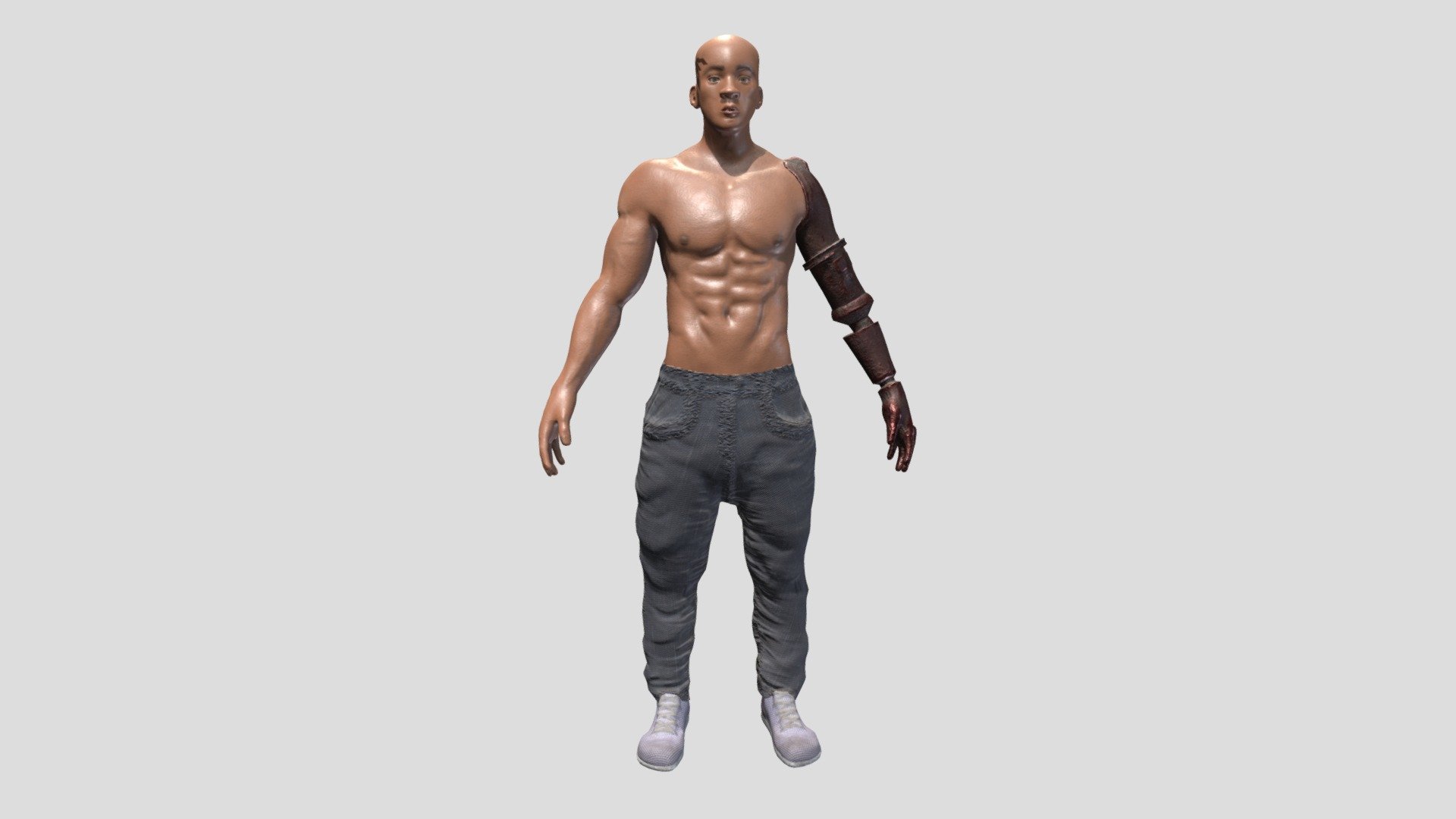 Luca - Realistic Cyborg Male - 3D model by Alba Lupiañez (@albalupianez ...
