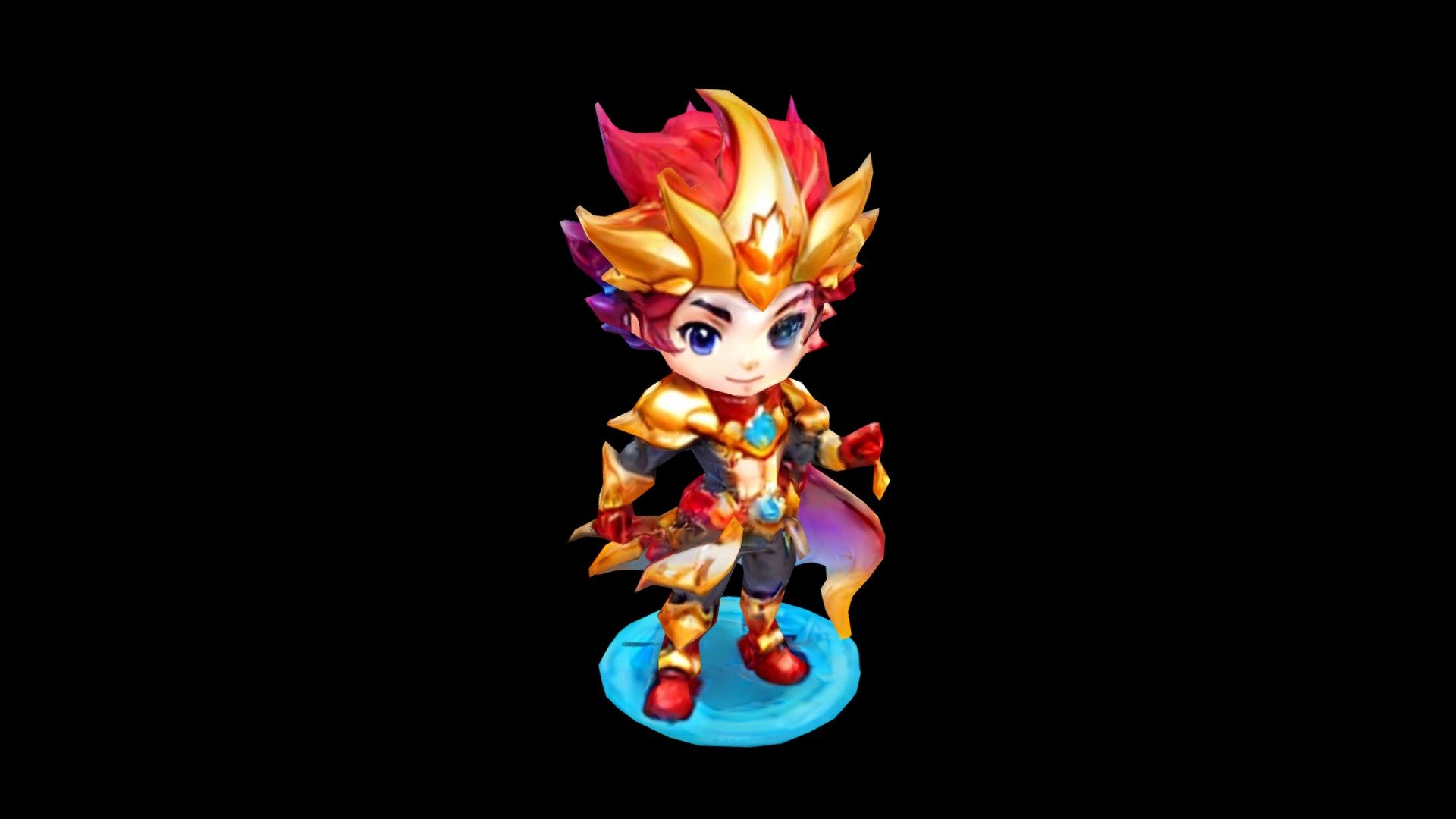 In the image, there is a character with red and - Download Free 3D ...