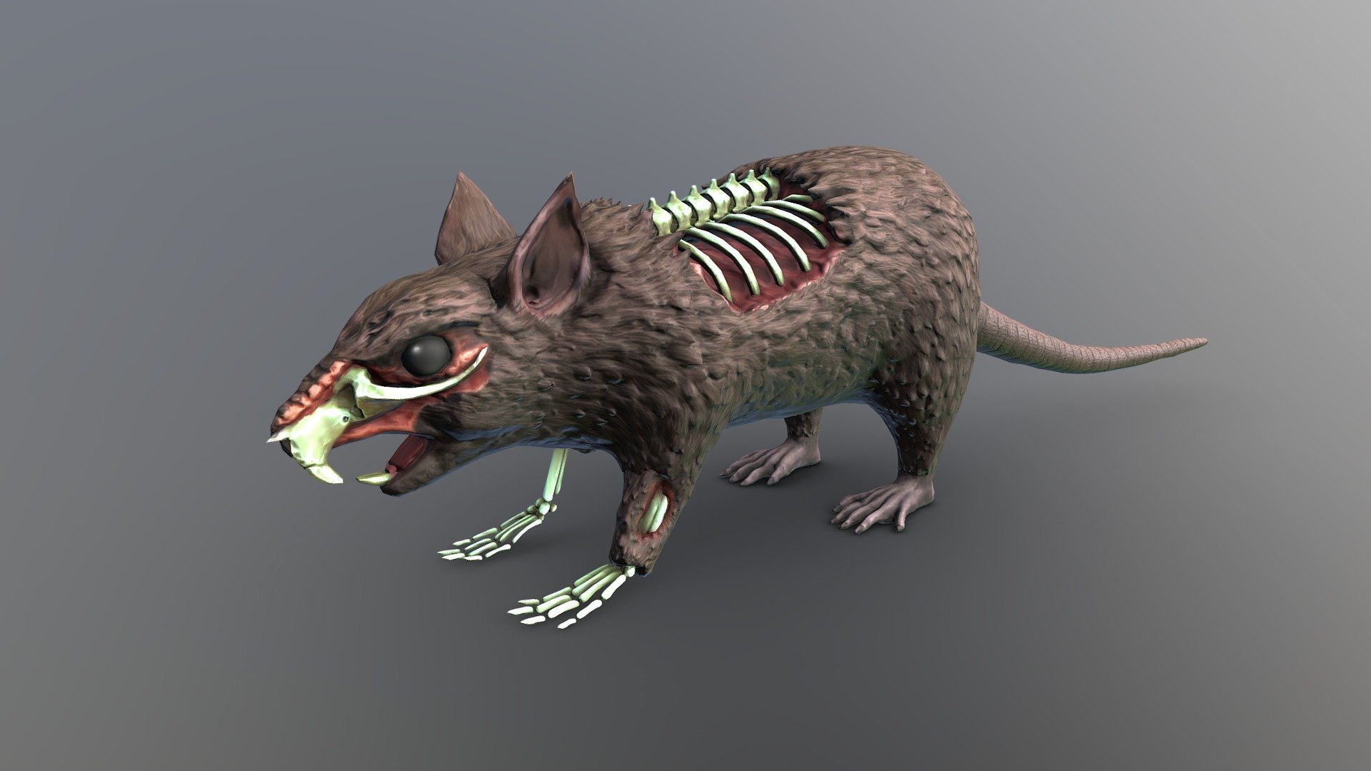 Undead Rat - 3D model by MMKH [d89f2fd] - Sketchfab