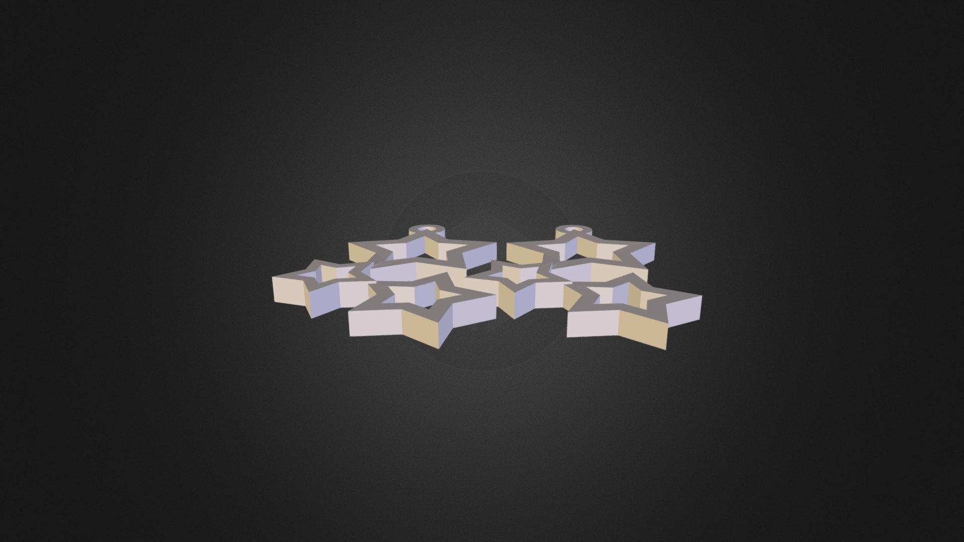 Star_Earrings(1) - 3D model by RuthBee [d8K0YtK] - Sketchfab