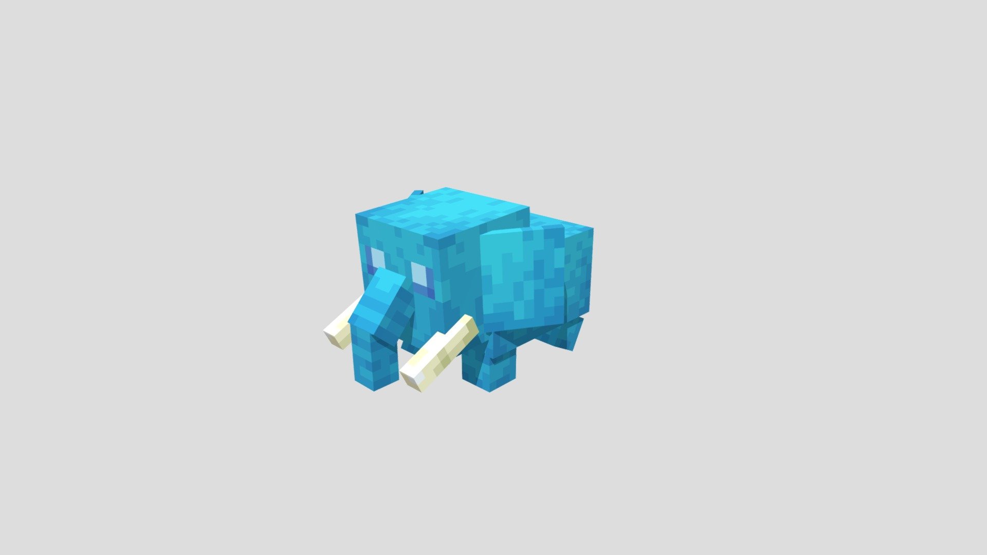 Blue Elephant - 3D model by Vouniern (@Vout_Vouniern) [d8a0045] - Sketchfab