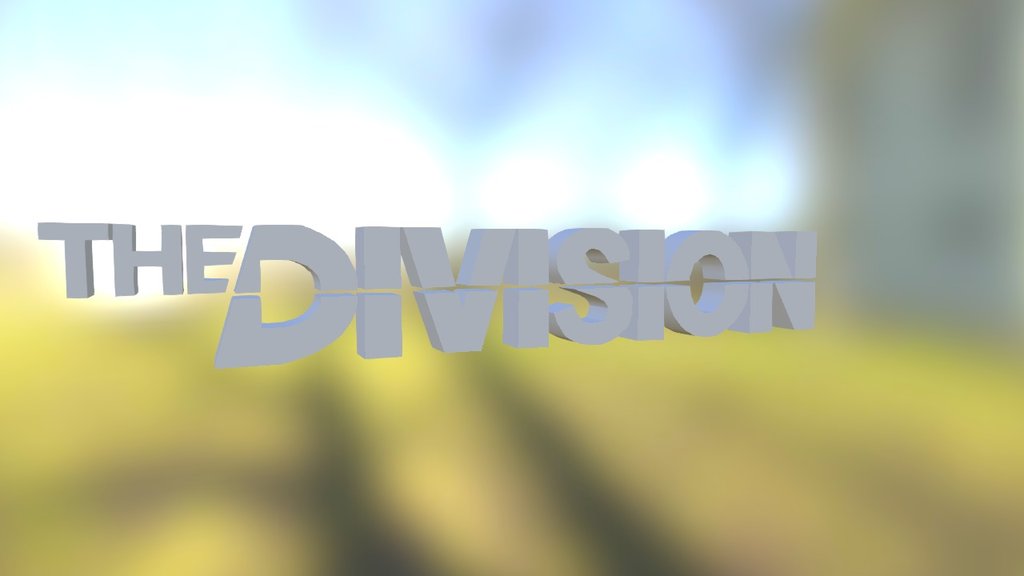 Tom Clancy’s The Division Logo - 3D Text - Download Free 3D model by ...
