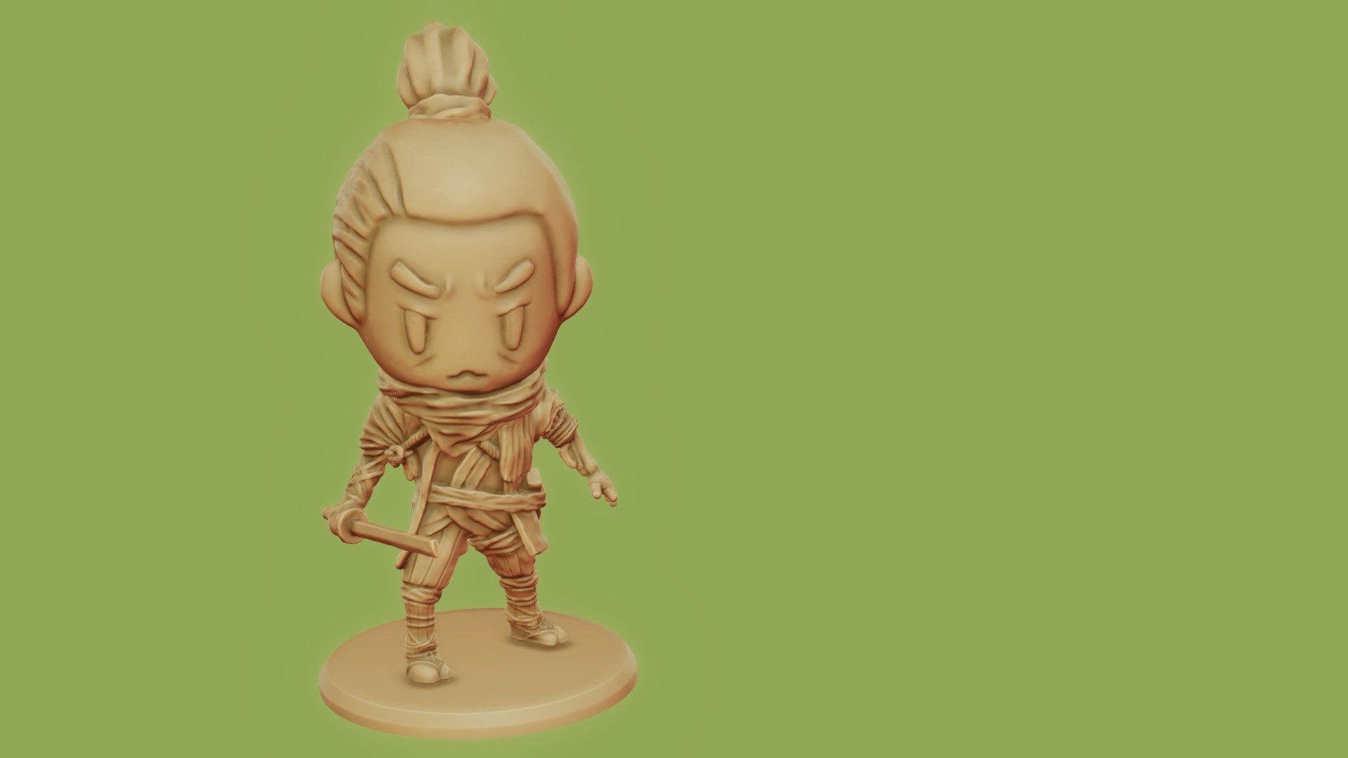 Sekiro Chibi Statue For Print - Buy Royalty Free 3D model by ferofluid ...
