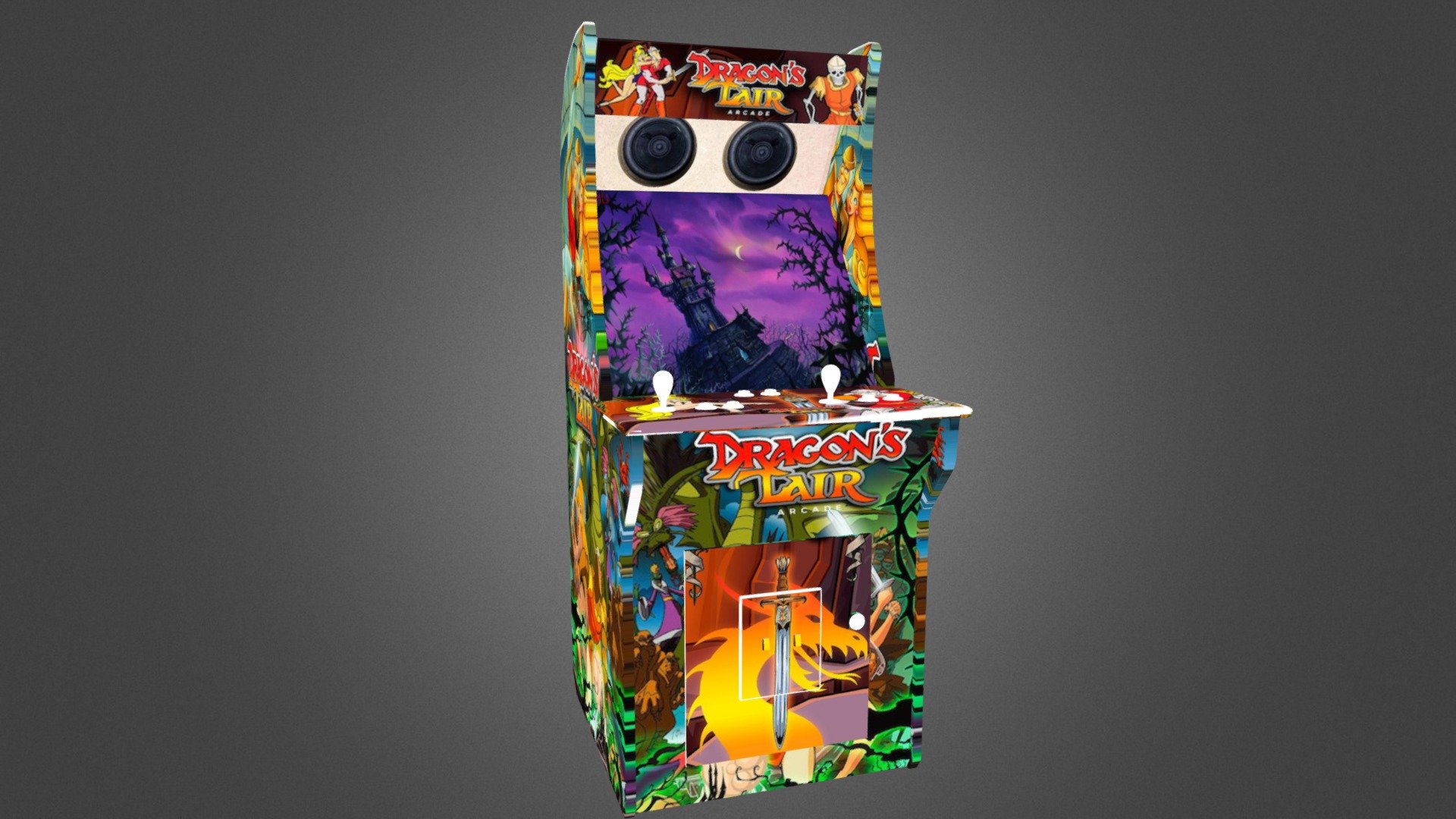 Dragon's Lair jeux arcade - 3D model by Art-Conan [d8a231f] - Sketchfab