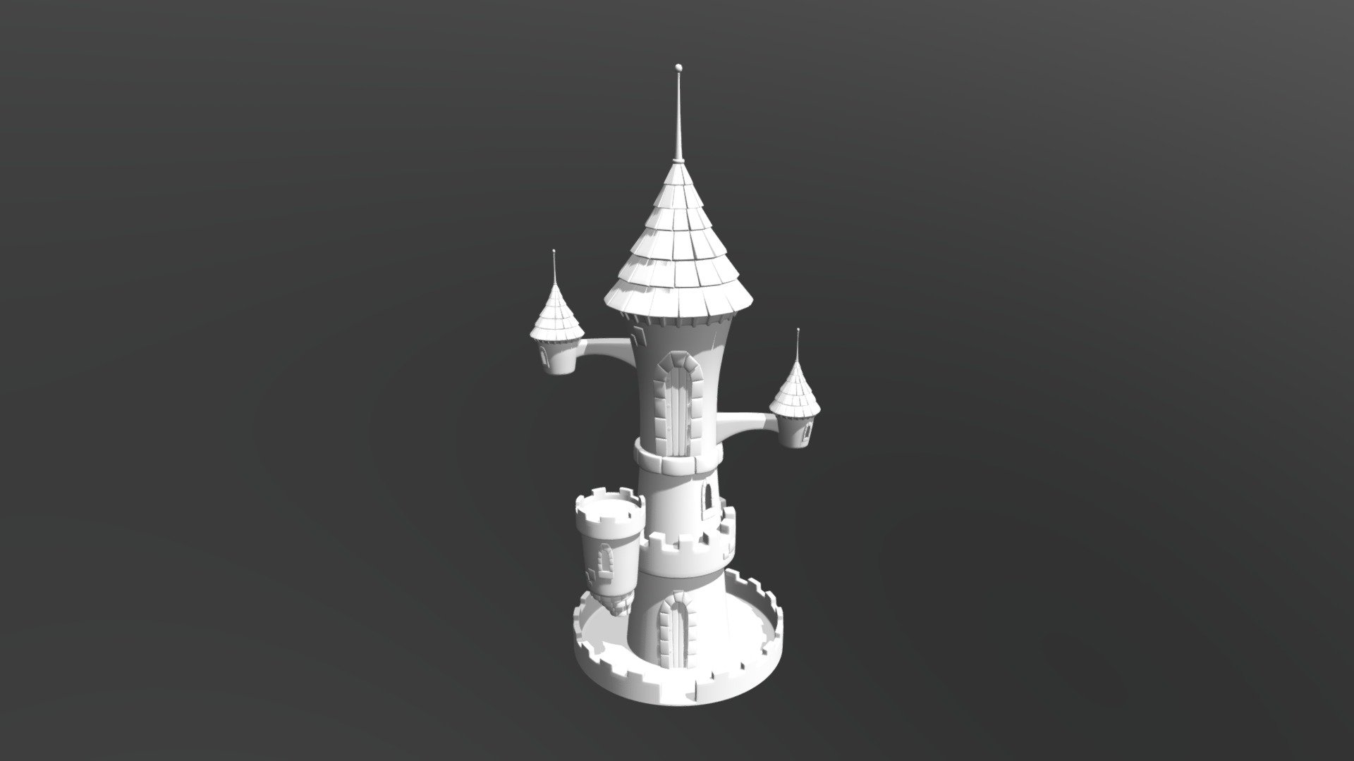 Cartoon Castle - 3D model by Angie Leal (@purrpleblob) [d8a3fba ...