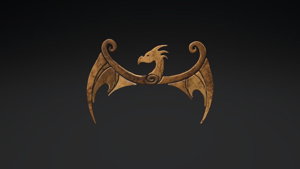 Dragon Emblem - 3D model by Aaron Monroe (@amonroe) [d8a41d0] - Sketchfab