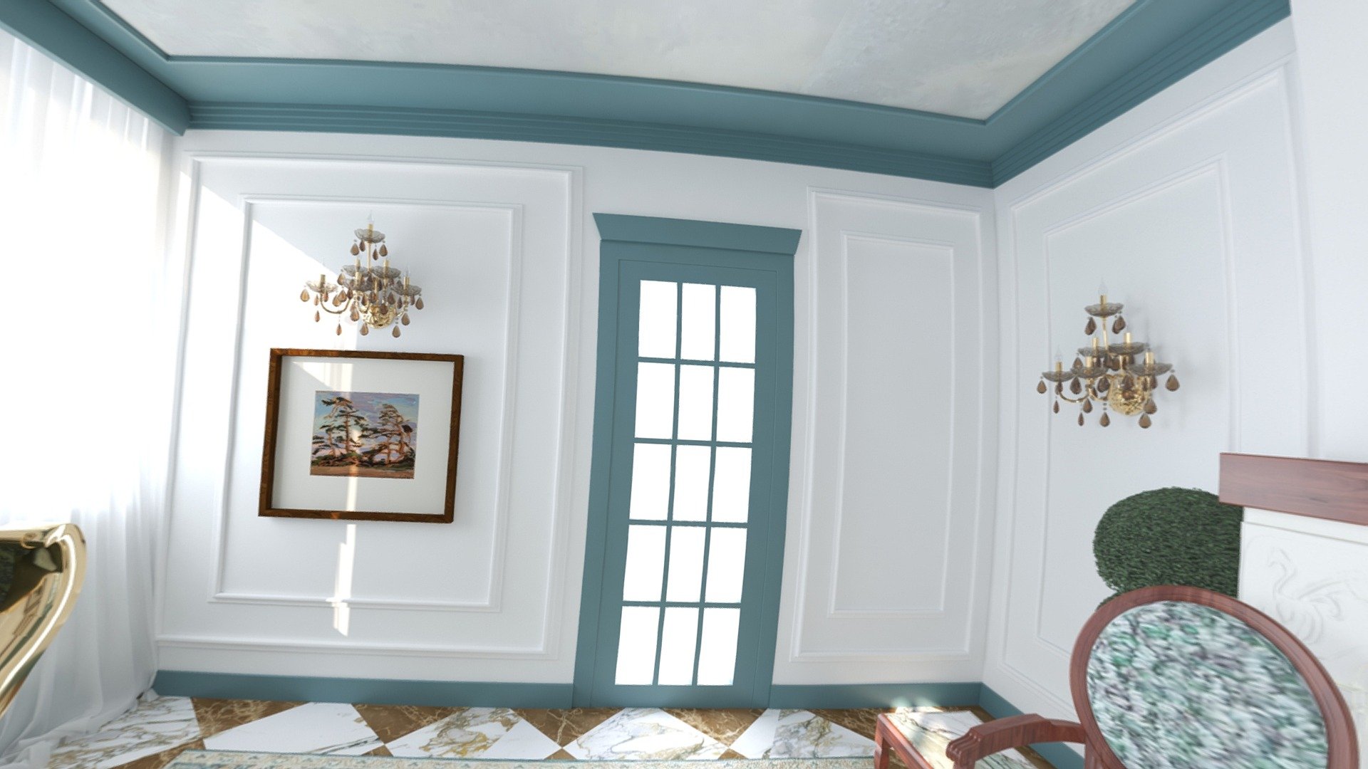 Foyer - 3D model by goldenconceptgroup [d8a577c] - Sketchfab