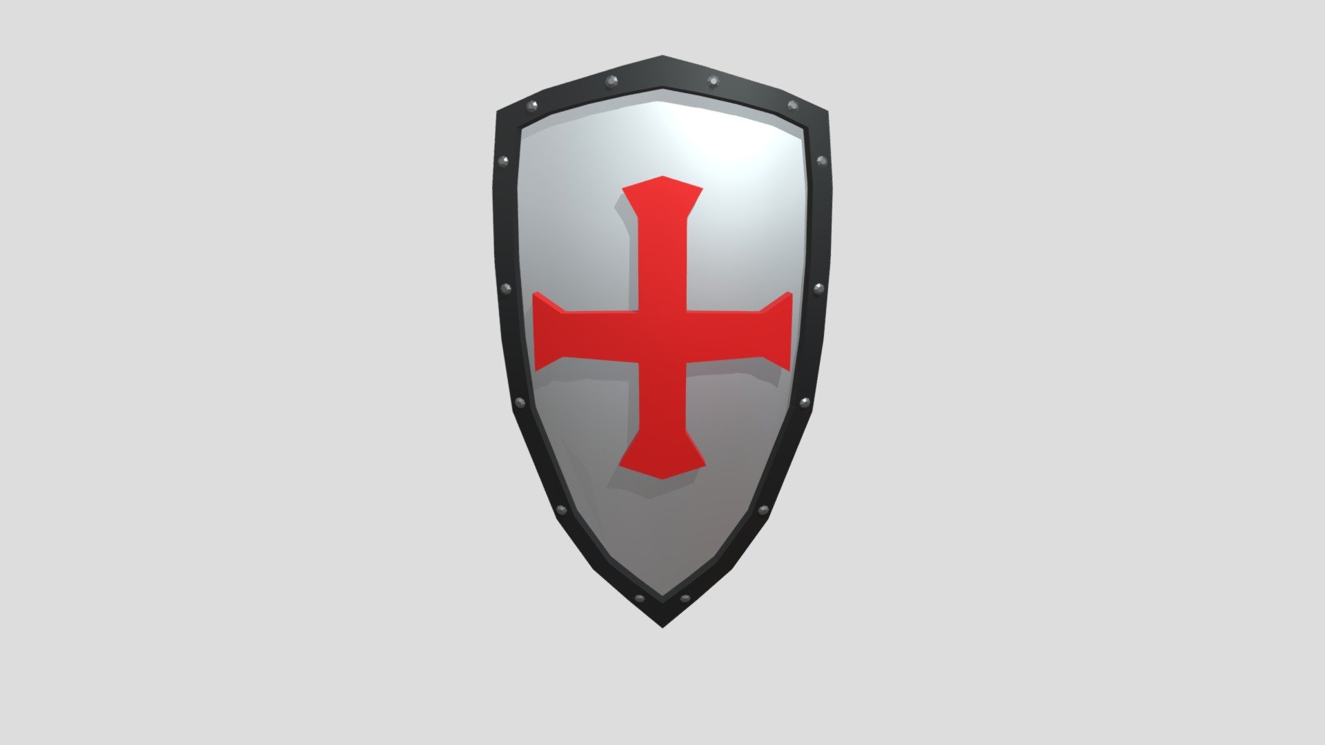 Templar Shield low-poly - 3D model by chuchas_3d [d8a5d95] - Sketchfab