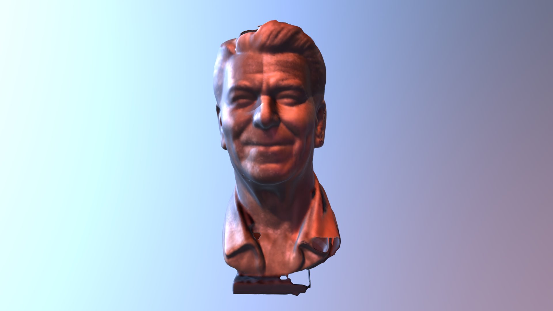 Ronald Reagan Head Bust 3 - Download Free 3D model by David Wigforss ...