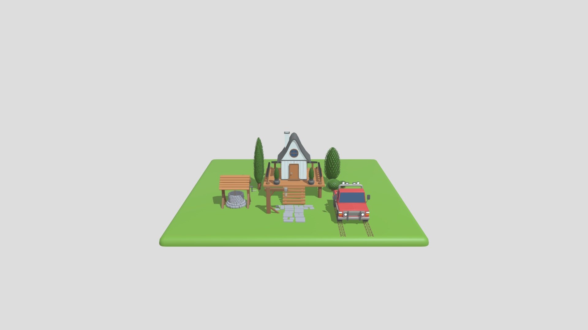 House In The Forest - 3D model by yaroslavvyval [d8a774c] - Sketchfab