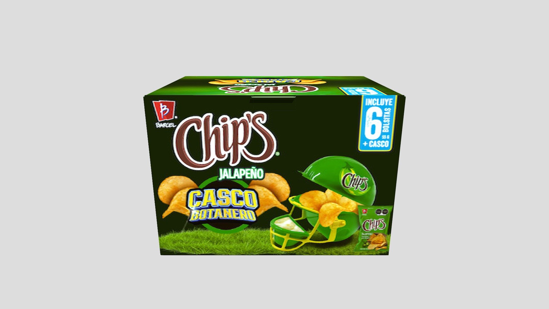 Caja Cascos Chips 330g 3d Model By Xiumtz [d8a778c] Sketchfab