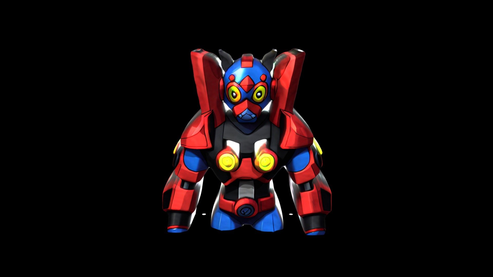 Helmet Mask Robot Cartoon 2099 - Download Free 3D model by klrxyz ...