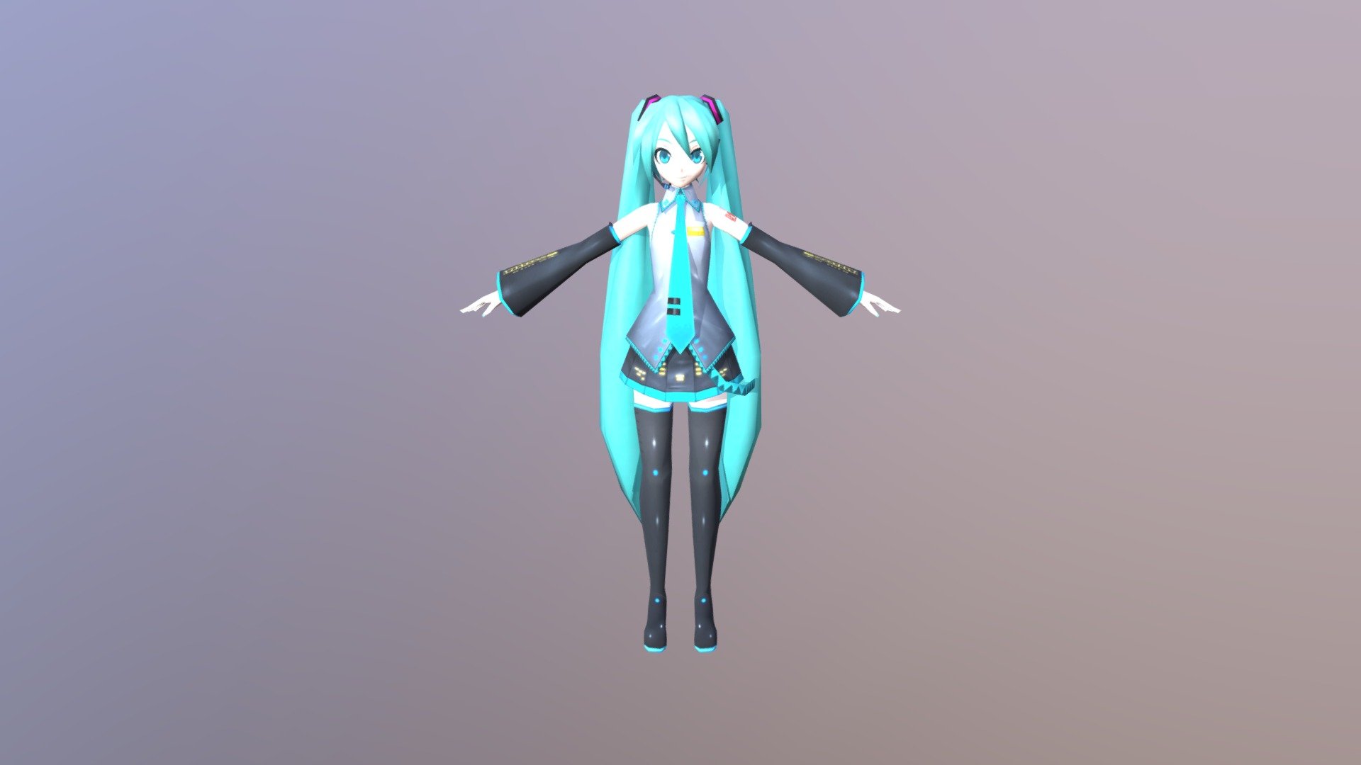 Hatsune Miku - 3D model by austin (@JoeyJoJo12) [d8ab495] - Sketchfab