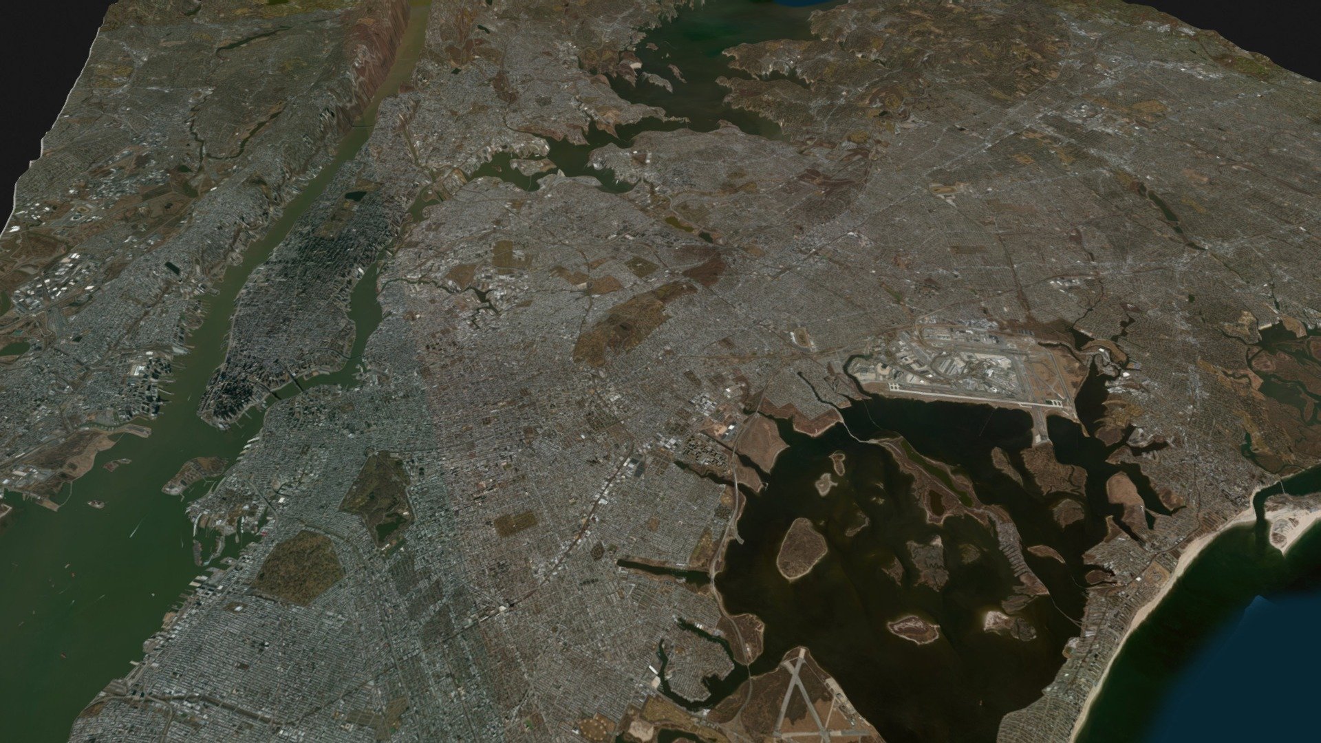 NYC Topography - Download Free 3D model by James [d8ac247] - Sketchfab