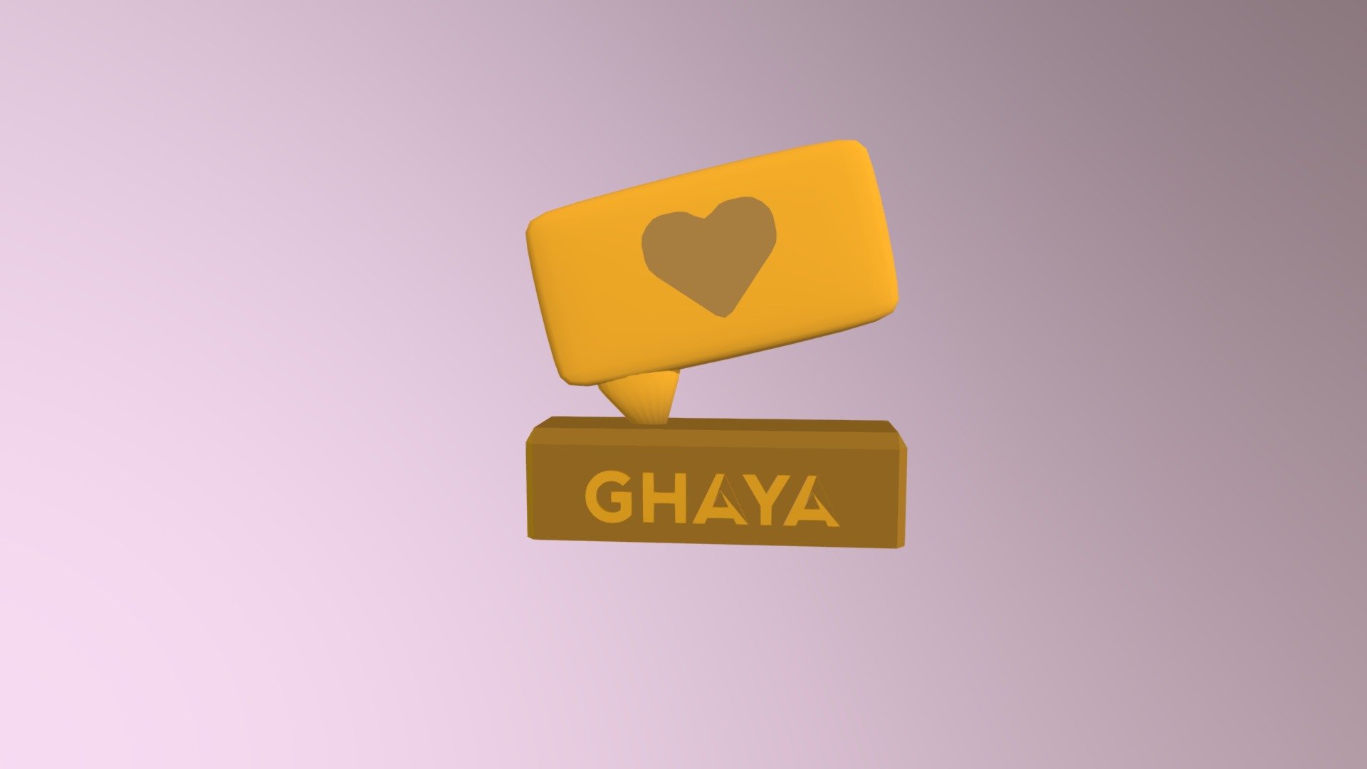 GHAYA - TROFÉU - 3D model by Karina.Pierroti [d8ac354] - Sketchfab