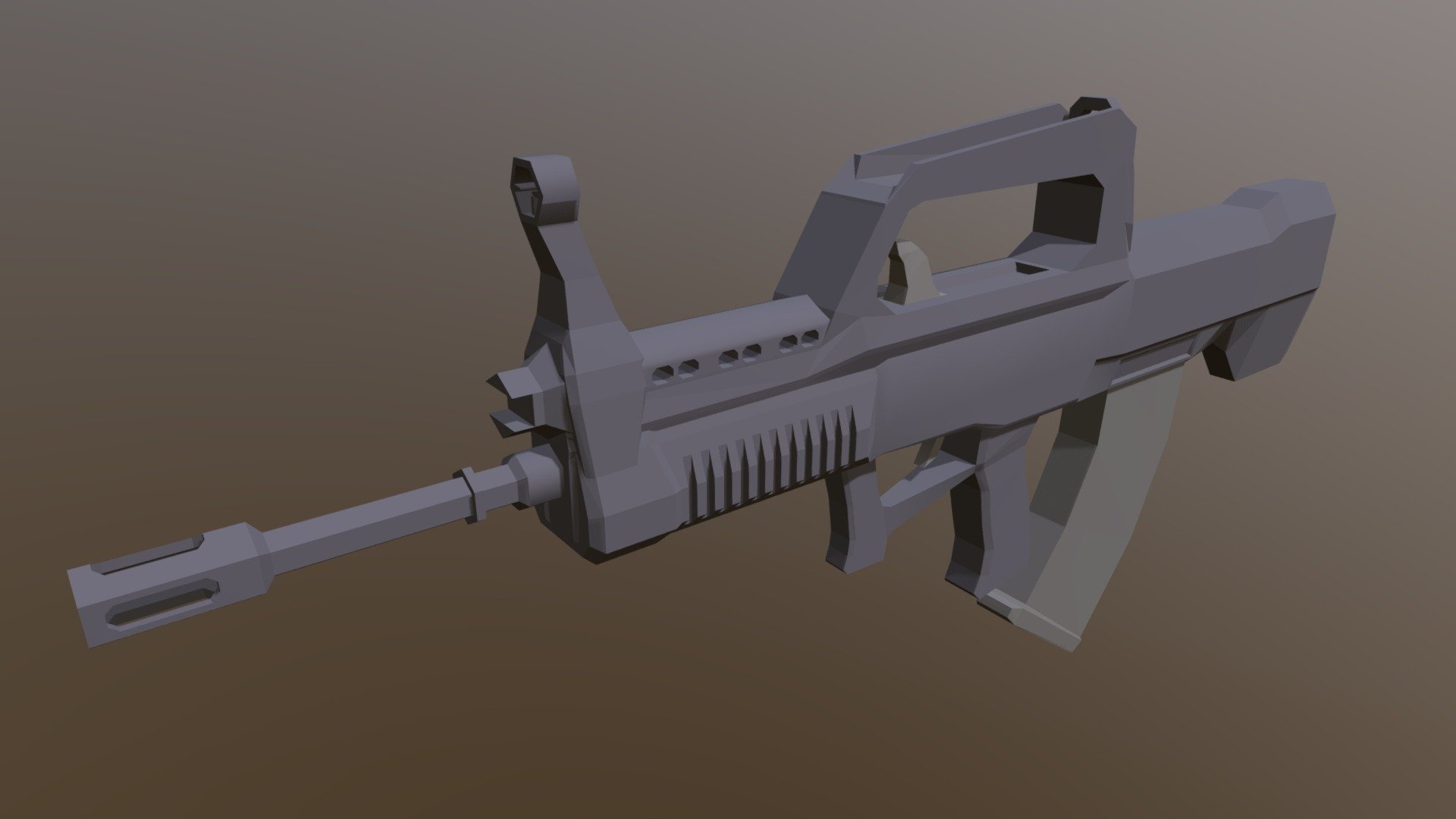 Low-Poly QBZ-95 - 3D model by ToongStar [d8af339] - Sketchfab