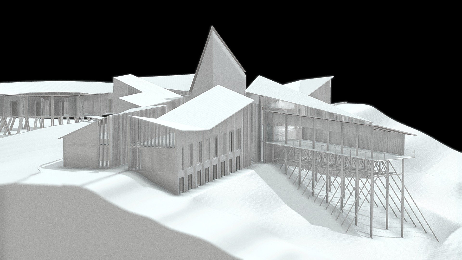 Monastery model - 3D model by Lorenzo Bavelloni (@Lorenzo_Bavelloni ...