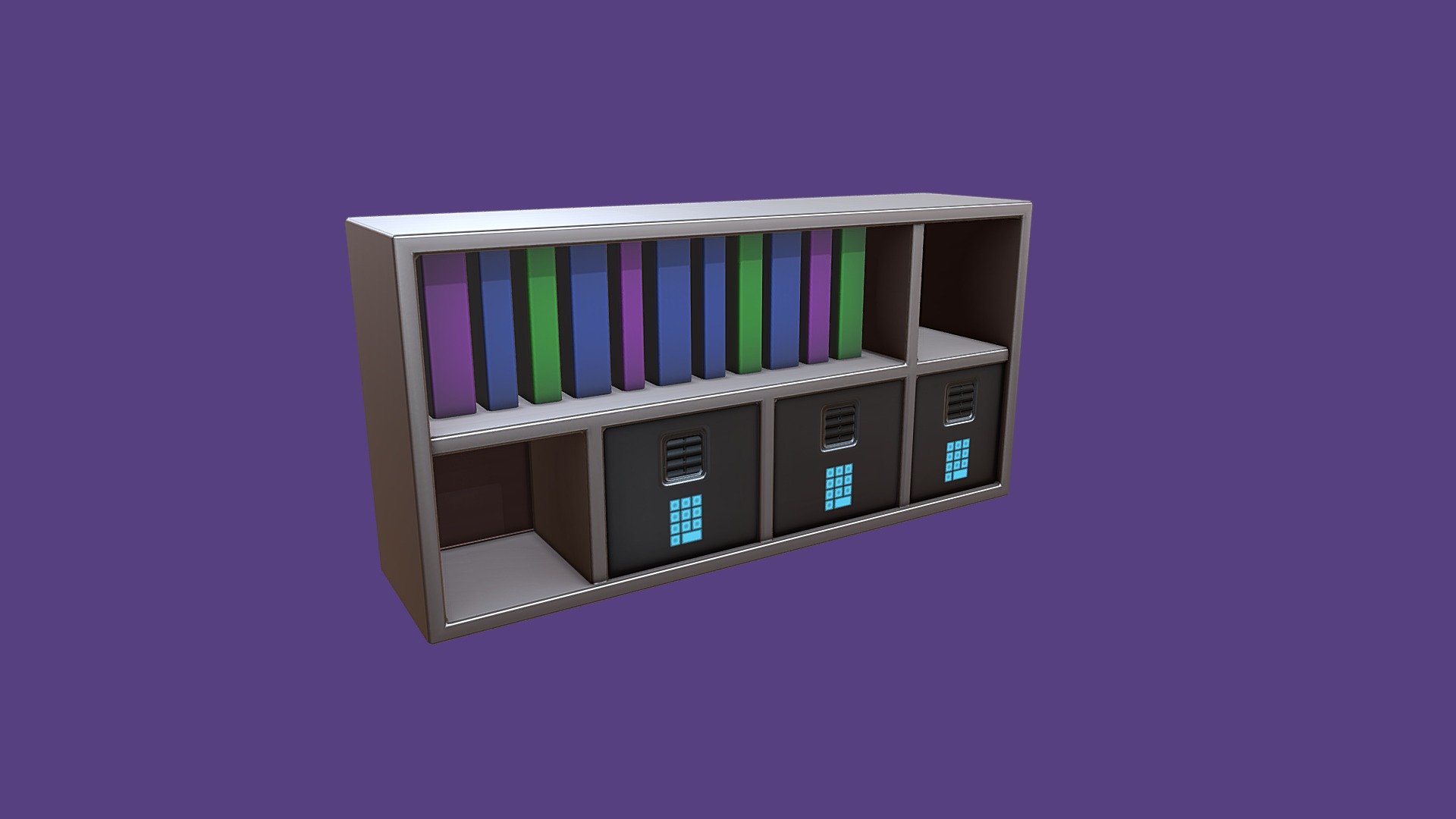 Futuristic Workspace: Shelf - Buy Royalty Free 3D model by Alex Andreu ...