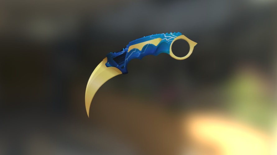 Karambit - KaramBlue - 3D model by ruilisboa85 [d8b21e0] - Sketchfab