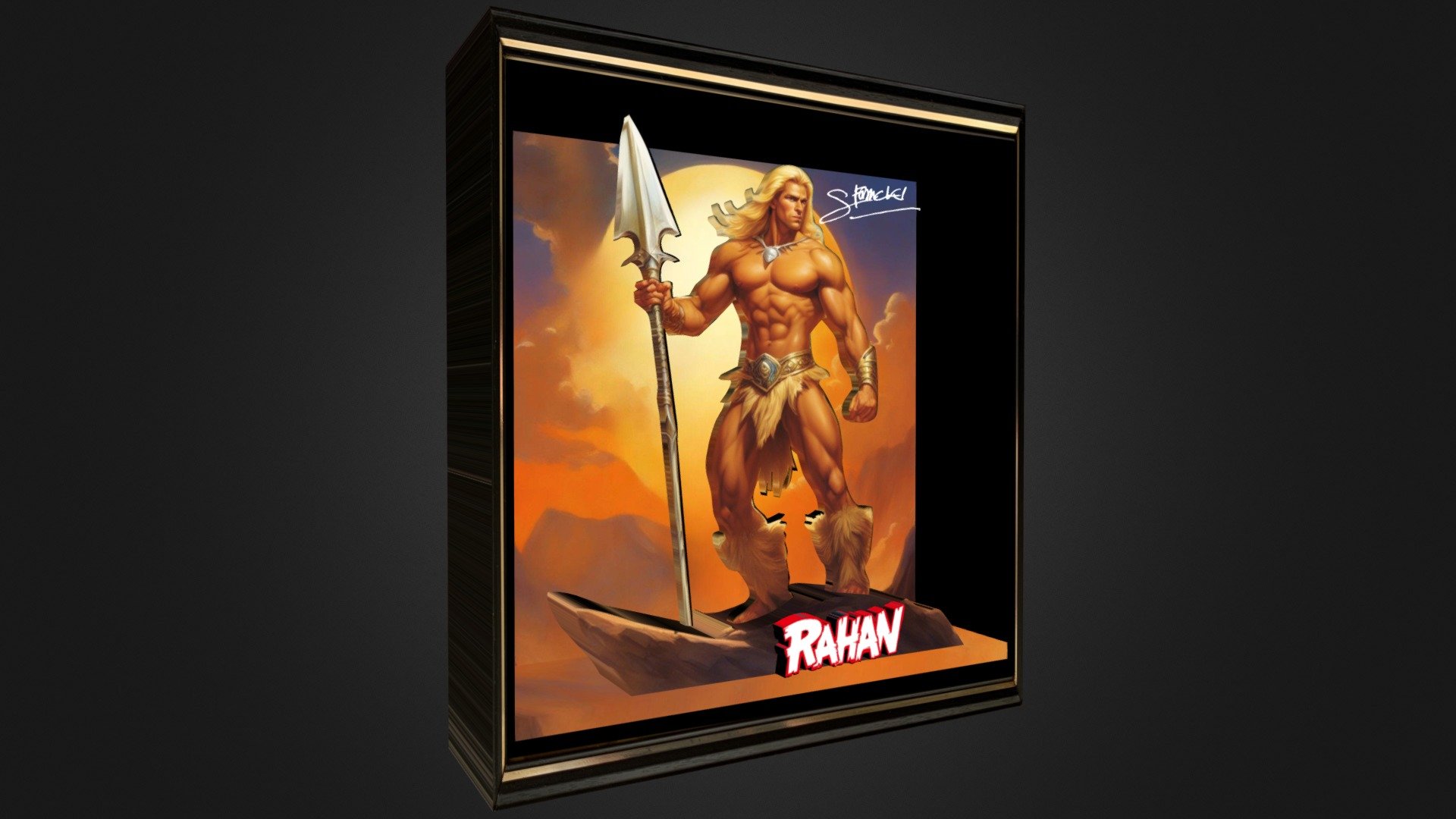 Rahan v1 - 3D model by Art-Conan [d8b2648] - Sketchfab