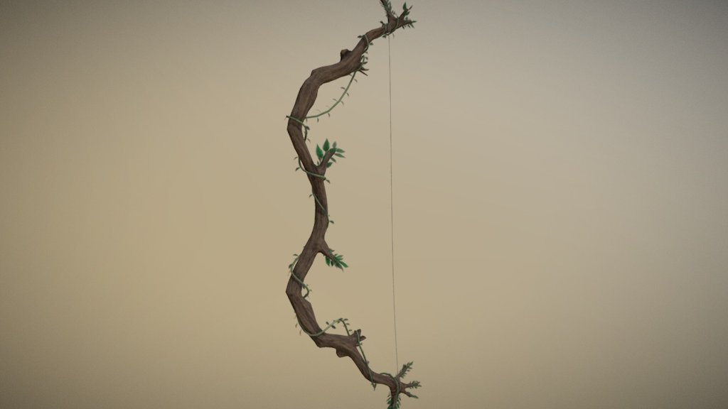 Wooden Elf Bow from concept art - 3D model by patryksokolowski [d8b2da0 ...