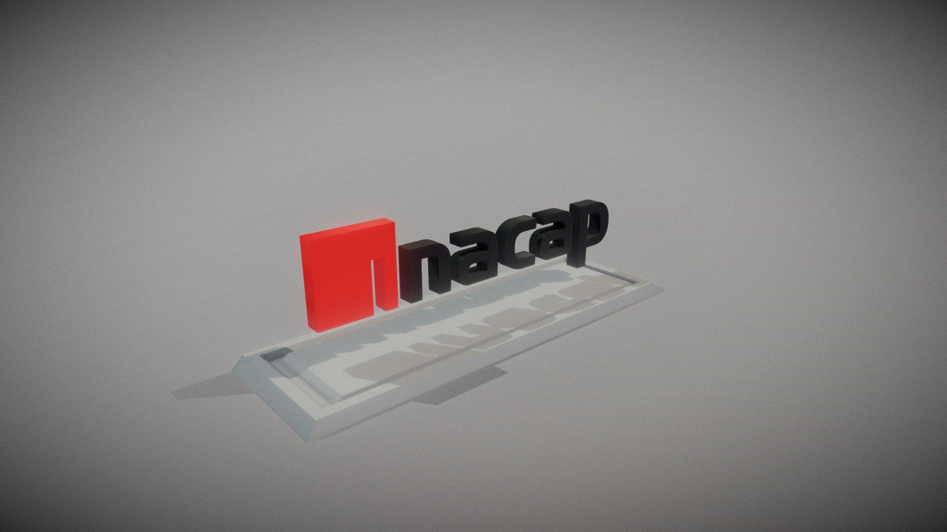 inacap logo v1 sobre mesa - 3D model by regionku [d8b3453] - Sketchfab