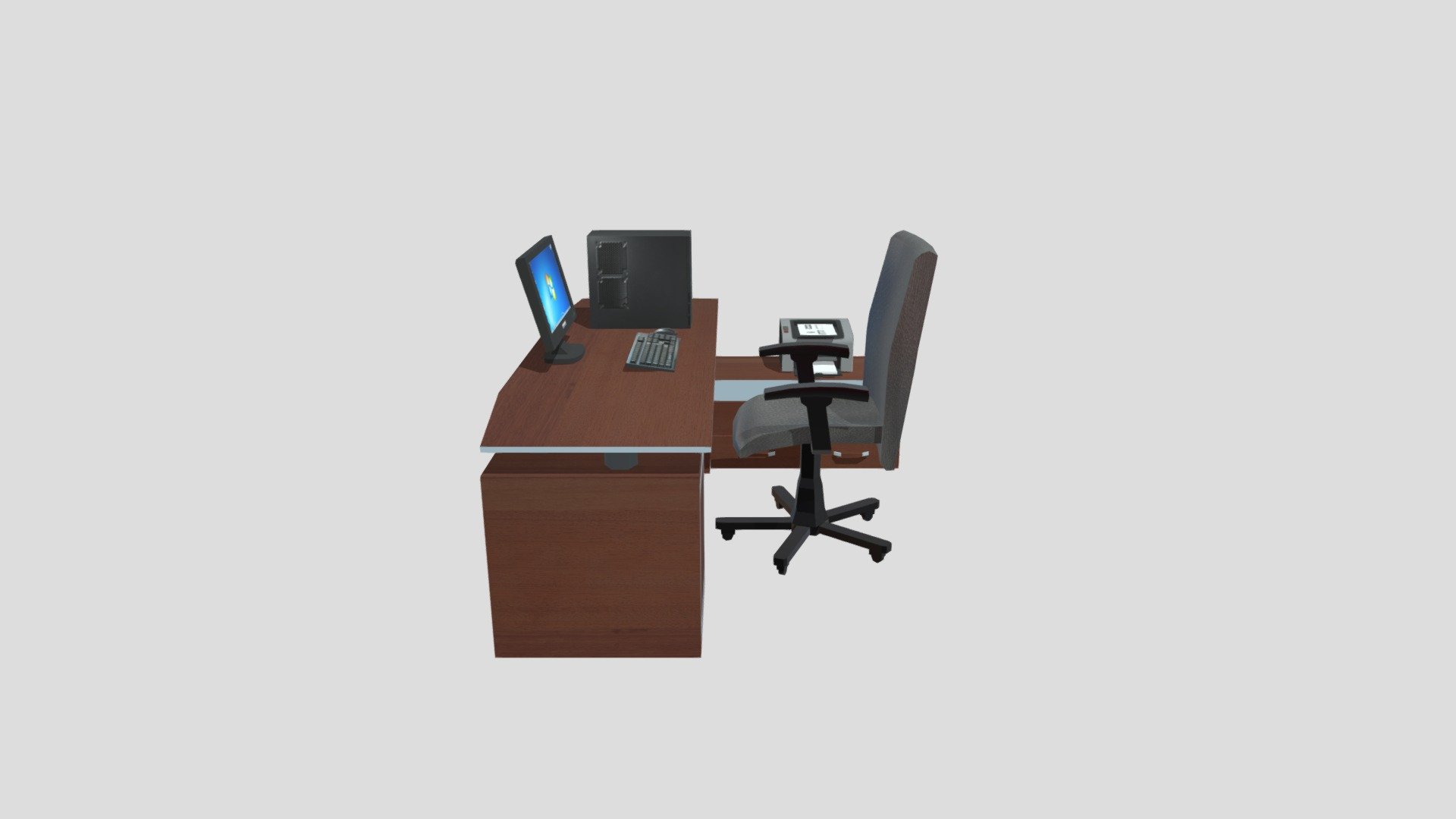 office-computer - Download Free 3D model by Sasha SEMMA (ﾉ ヮ )ﾉ ...