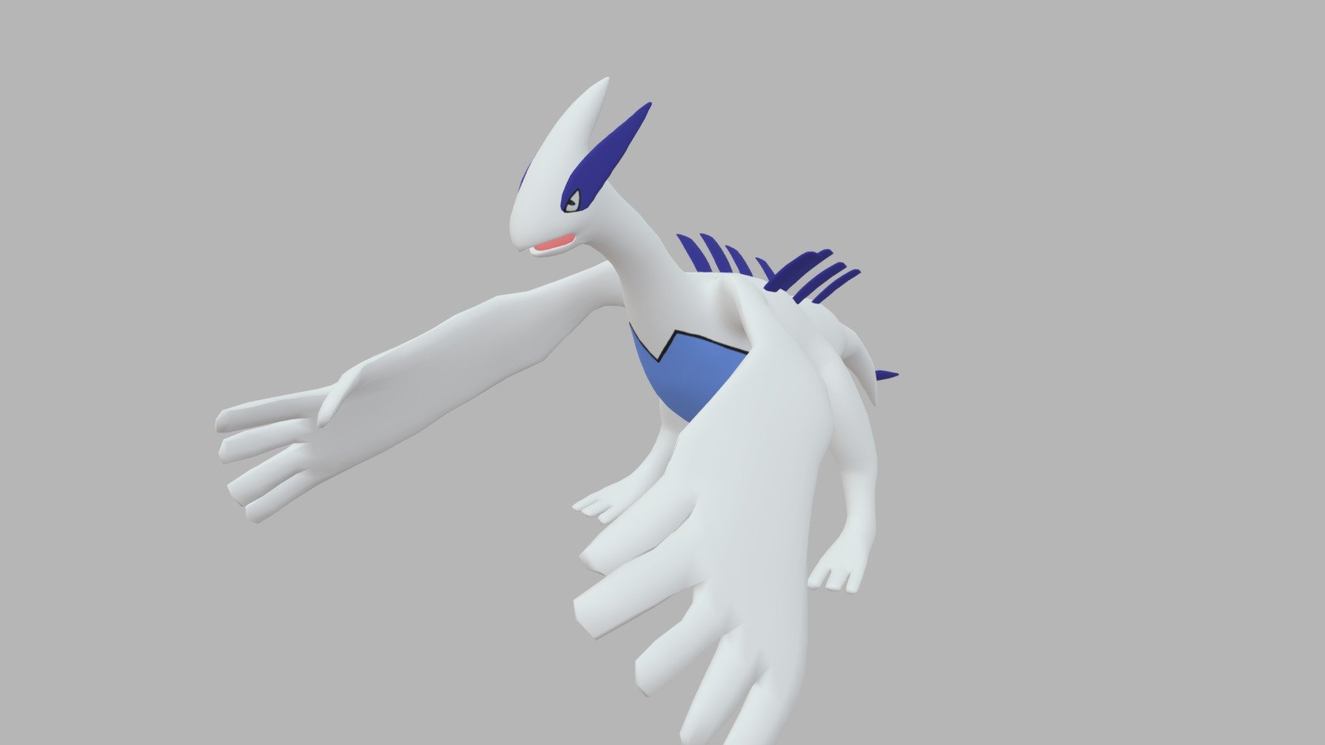 LUGIA (animated) - Download Free 3D model by SahilBishnoi [d8b47c9 ...