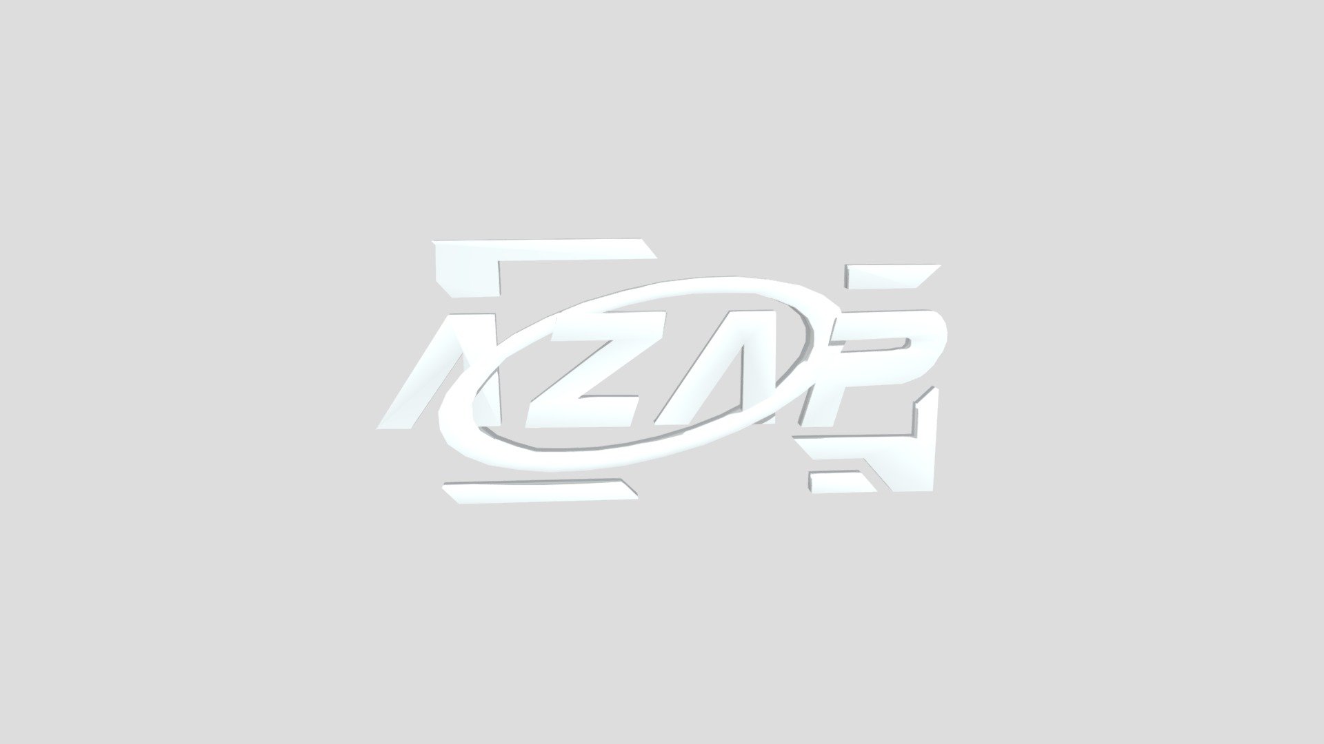 logo AZAP marque v2_Y2K 3D - 3D model by Gui (@gui111888) [d8b6e99 ...