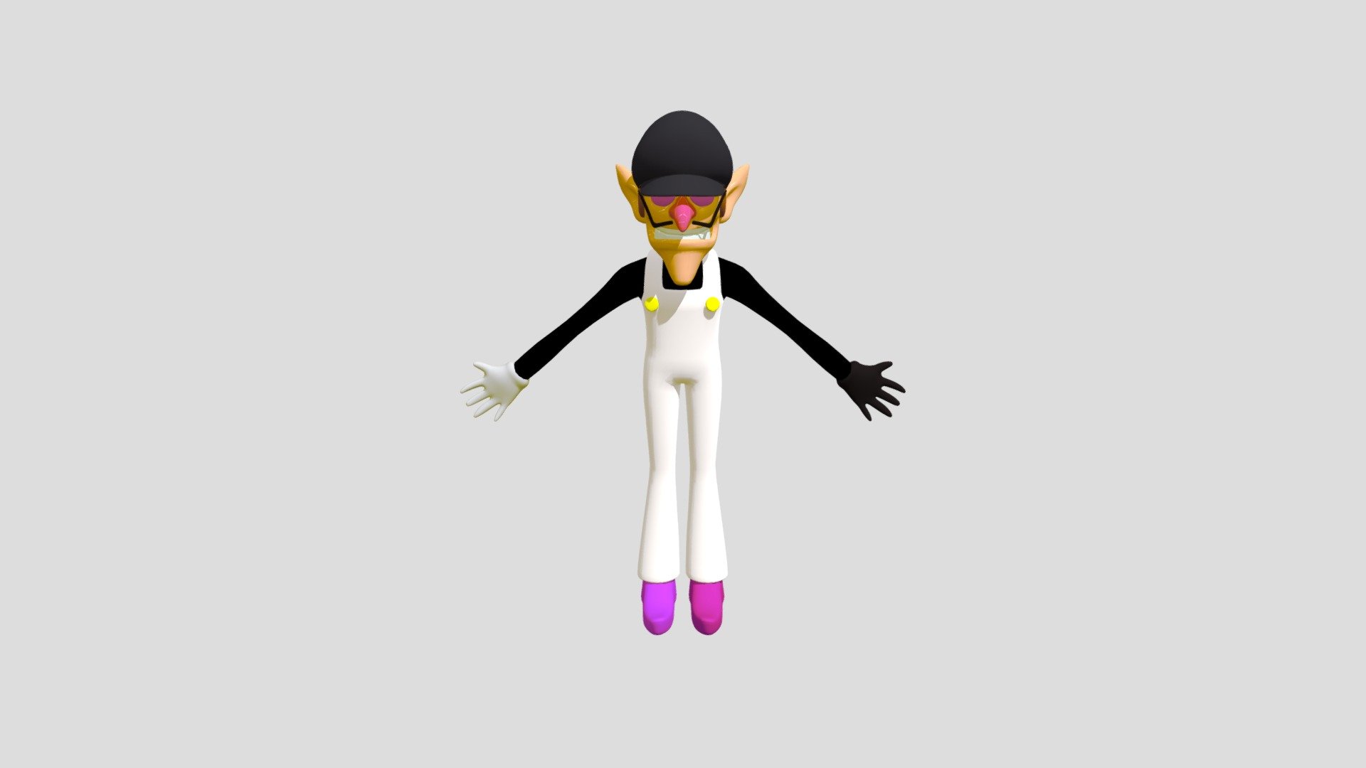 waluigi - 3D model by pepsi12222222 [d8b79d6] - Sketchfab