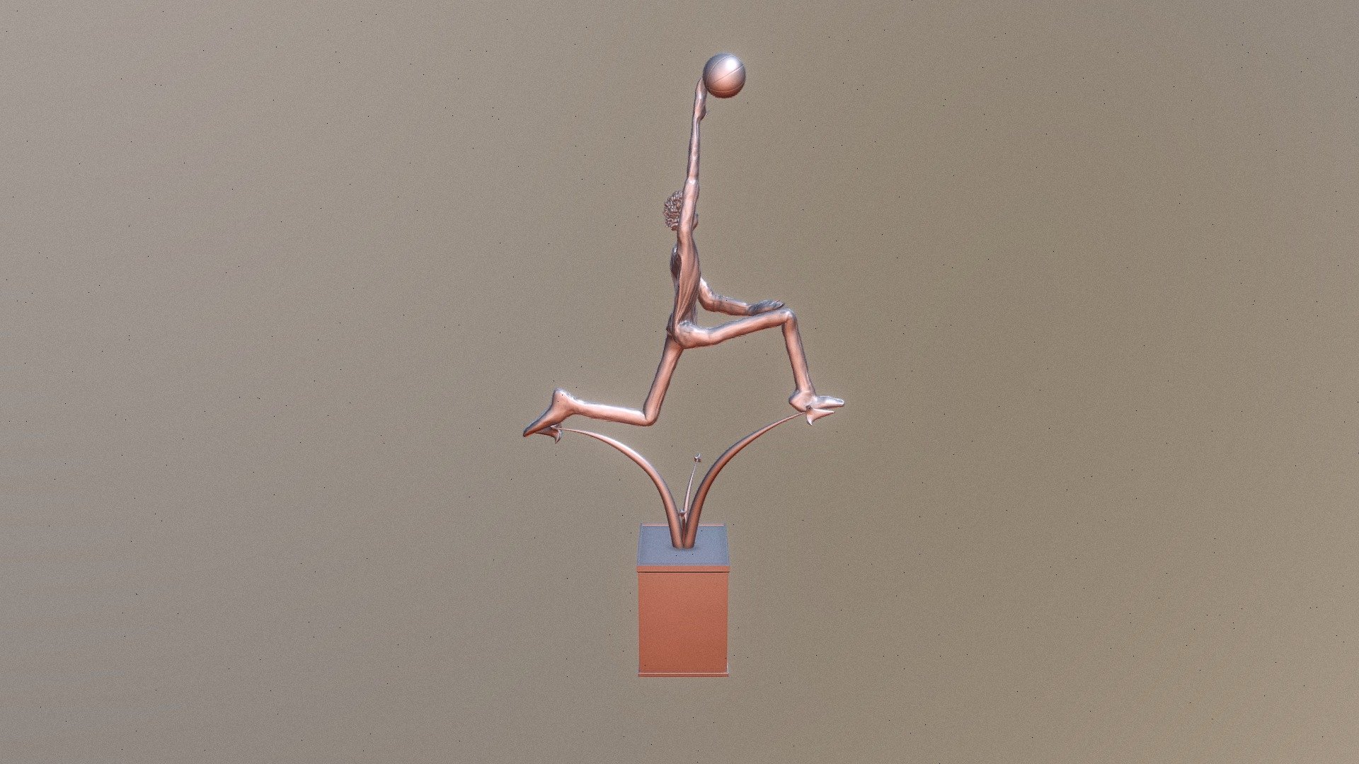 Abstract Sculpture Basketball Player - 3D model by gogo123gogo [d8b98b7 ...