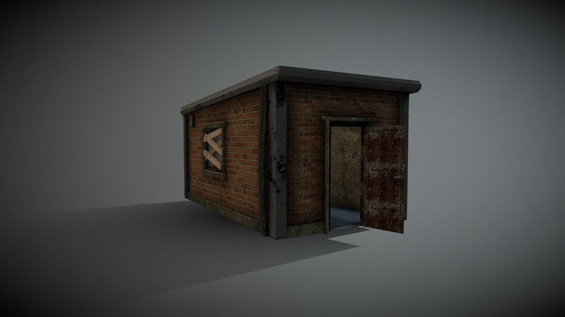 Abandoned Brick Building – Game Asset - Download Free 3D model by ...