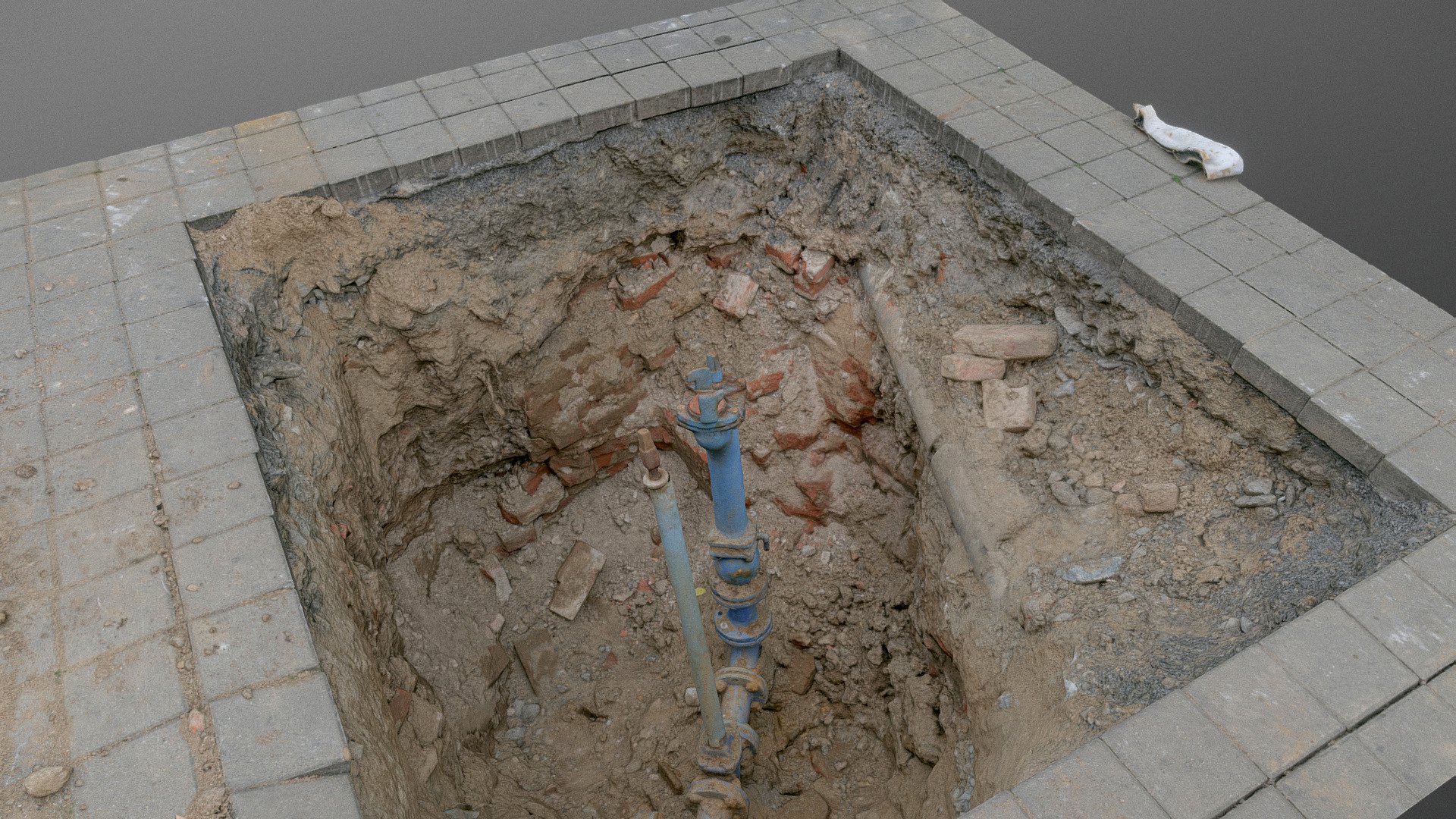 Water pipeline dig - Buy Royalty Free 3D model by matousekfoto [d8bb400 ...
