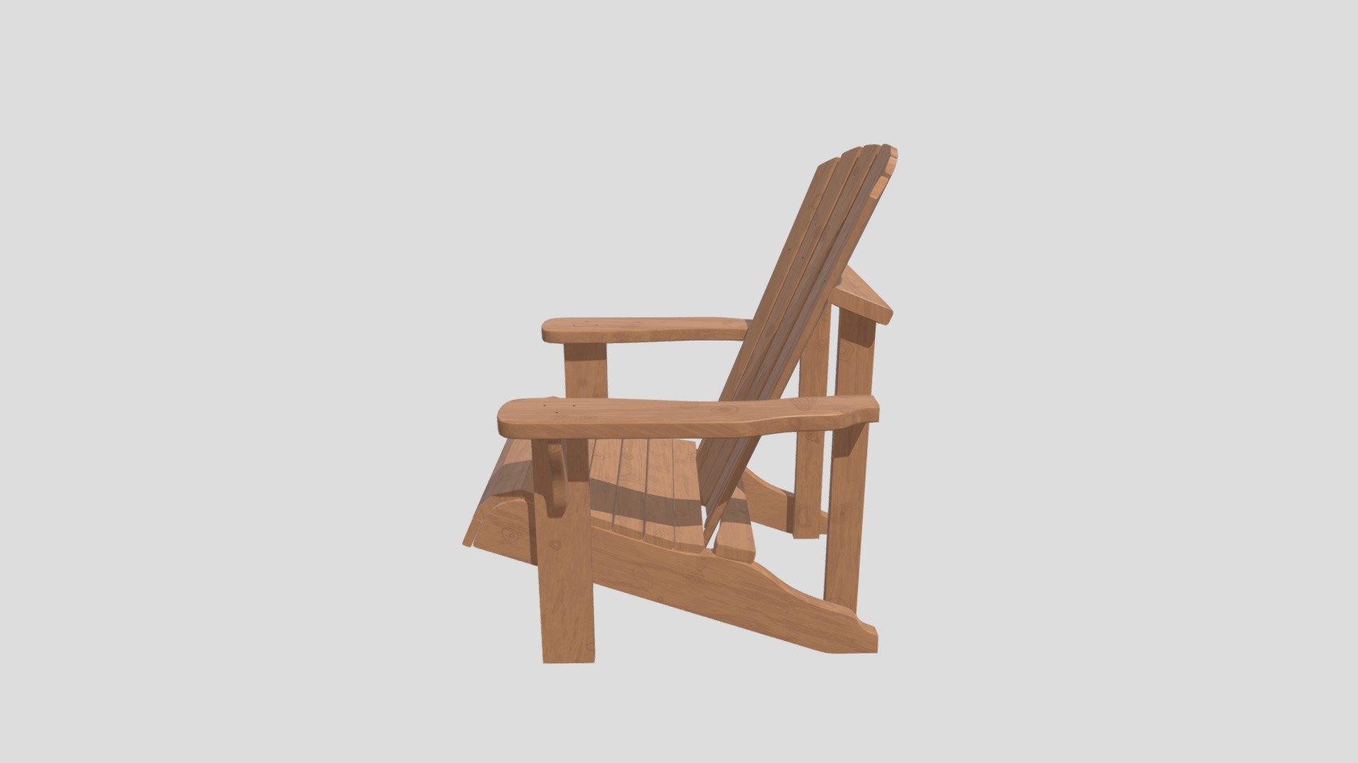 Muskoka Chair (Adirondack) - 3D model by geoff.blend (@geoffsincl ...