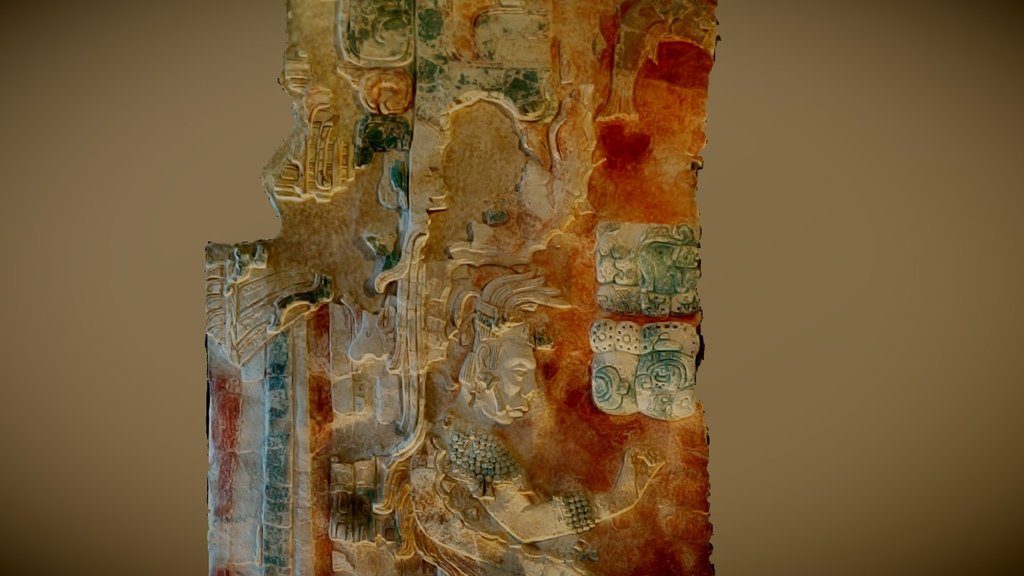 Panel de estuco - Palenque Museo del sitio - 3D model by Archeografica ...