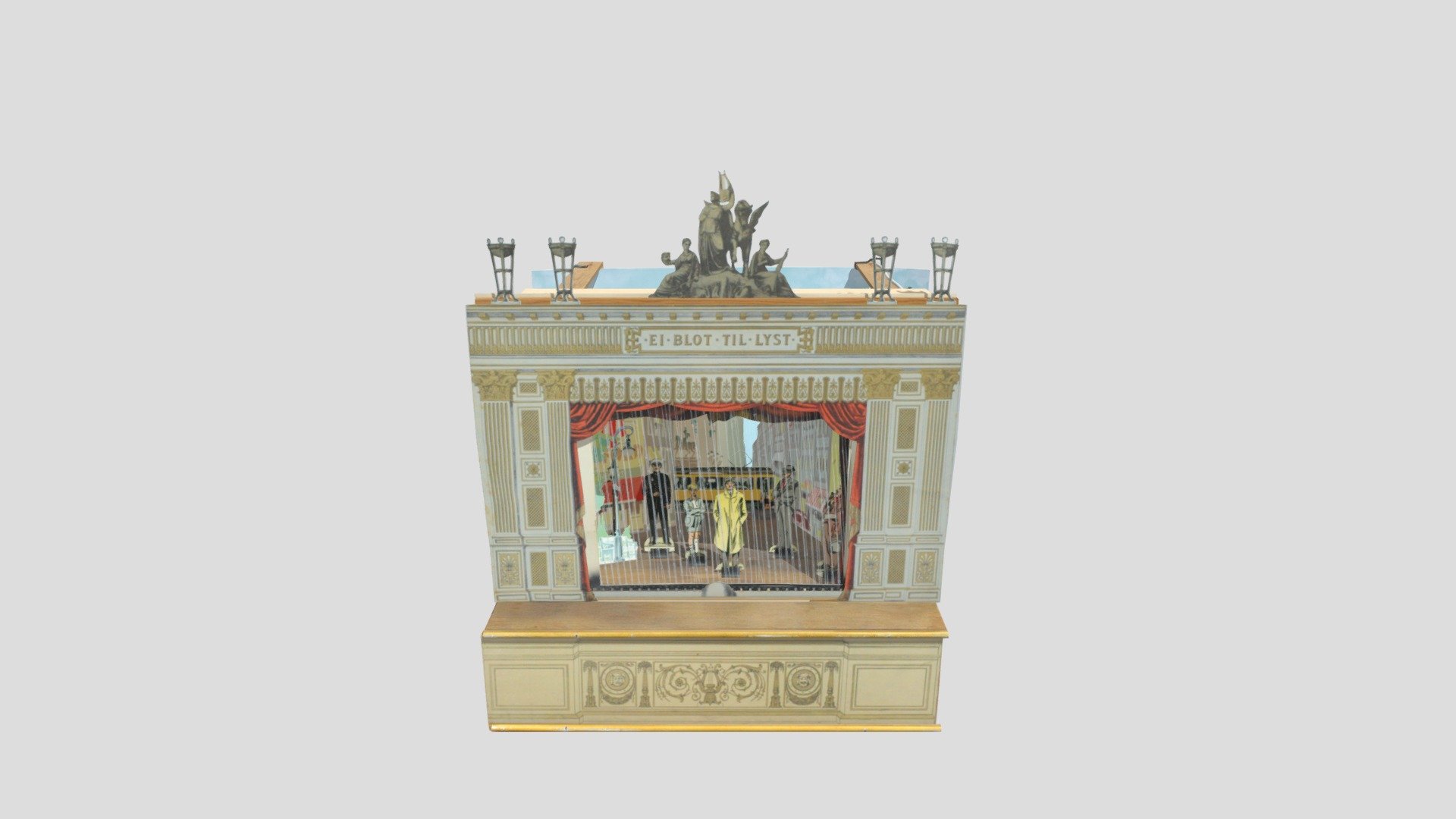 Toy theatre by Alfred Jacobsen, c. 1890 - 3D model by Sörmlands museum ...