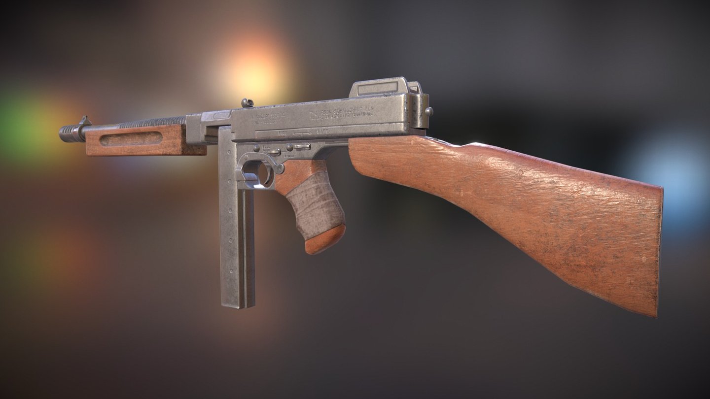 Thompson gun - Download Free 3D model by Lexx (@RedPillsDivision ...