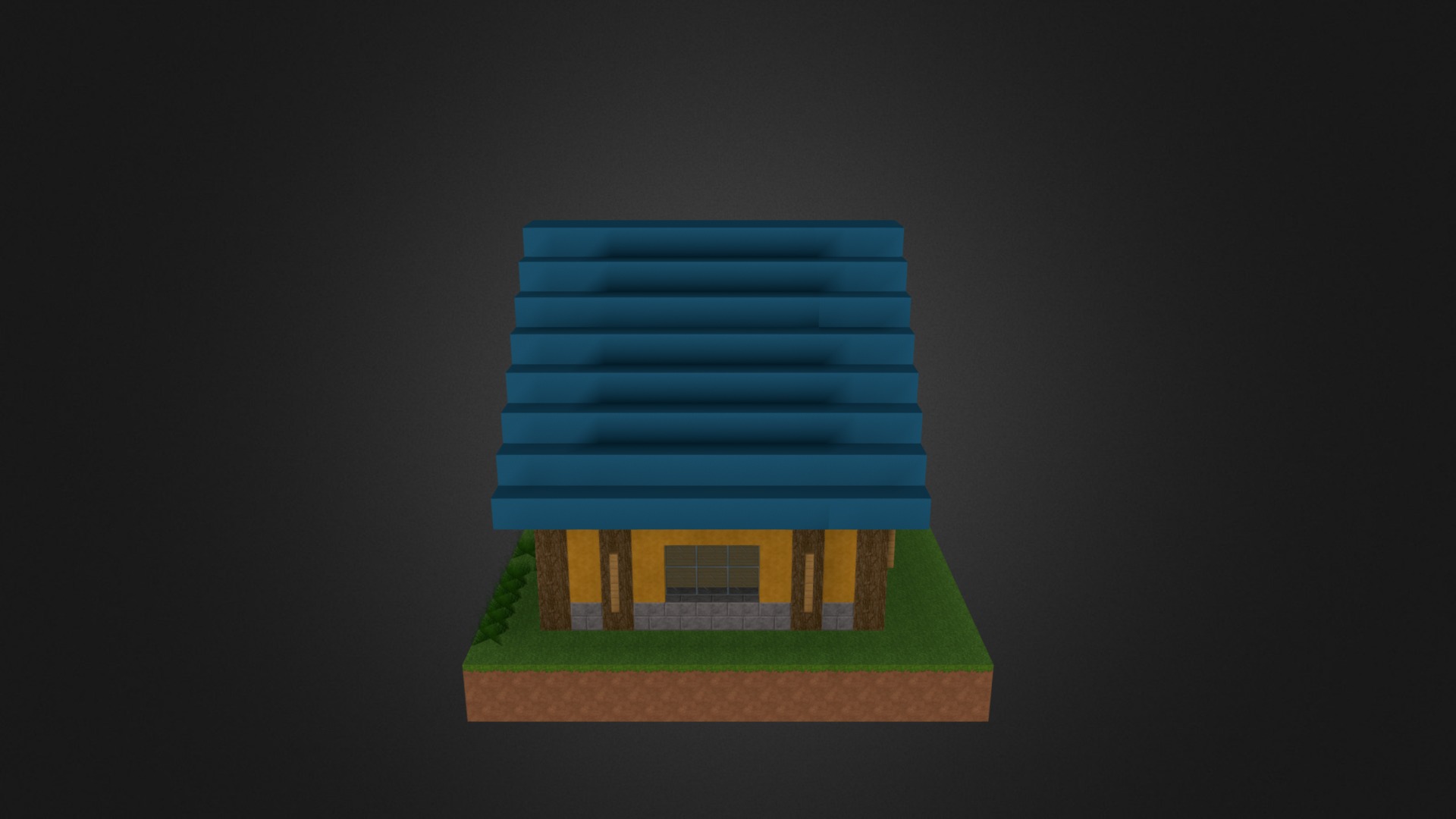 Pixelmon Town P2 - House - 3D model by rvolution [d8c167f] - Sketchfab