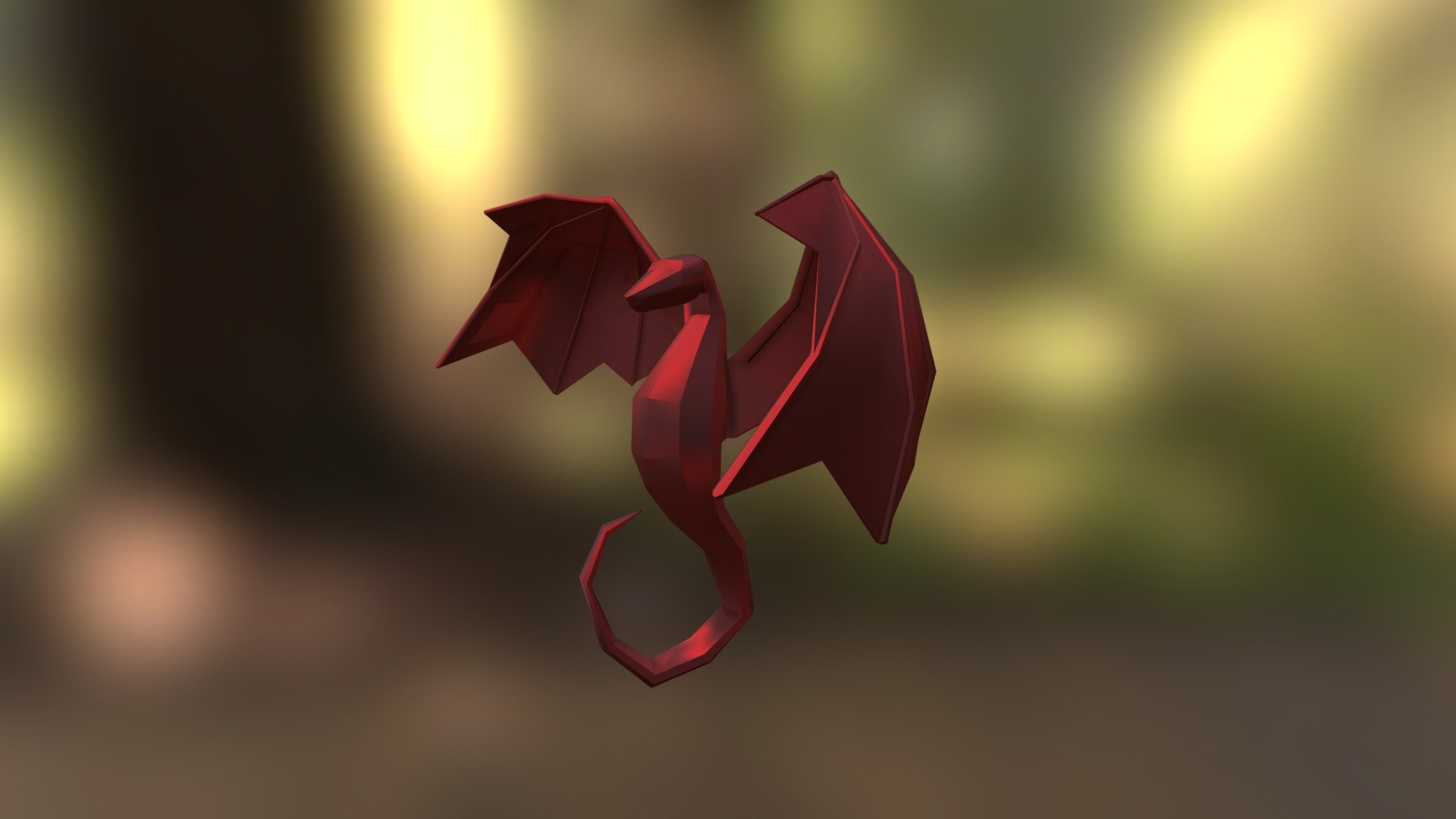 Low Poly Dragon - 3D model by afriedlander [d8c2462] - Sketchfab