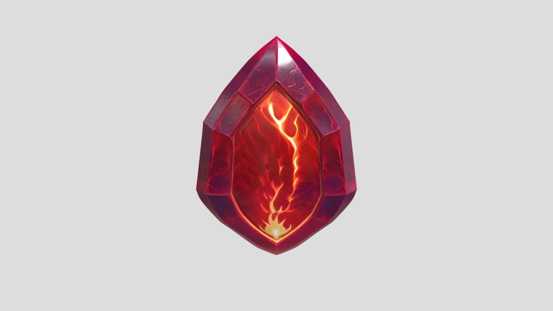 Fiery Magic Crystal Gem - Download Free 3D model by suddel (@suddel13 ...