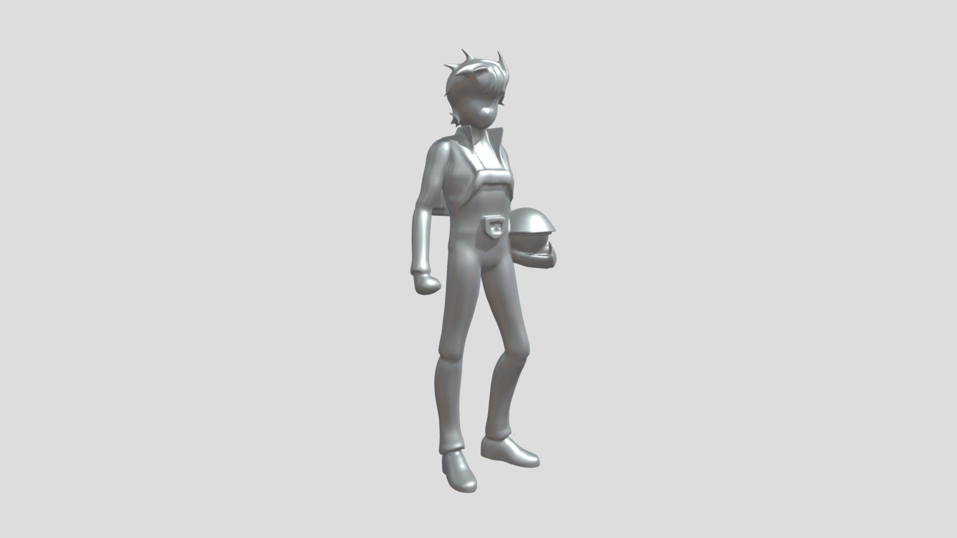Anime-style action figure in space suit - 3D model by gerencia15 ...