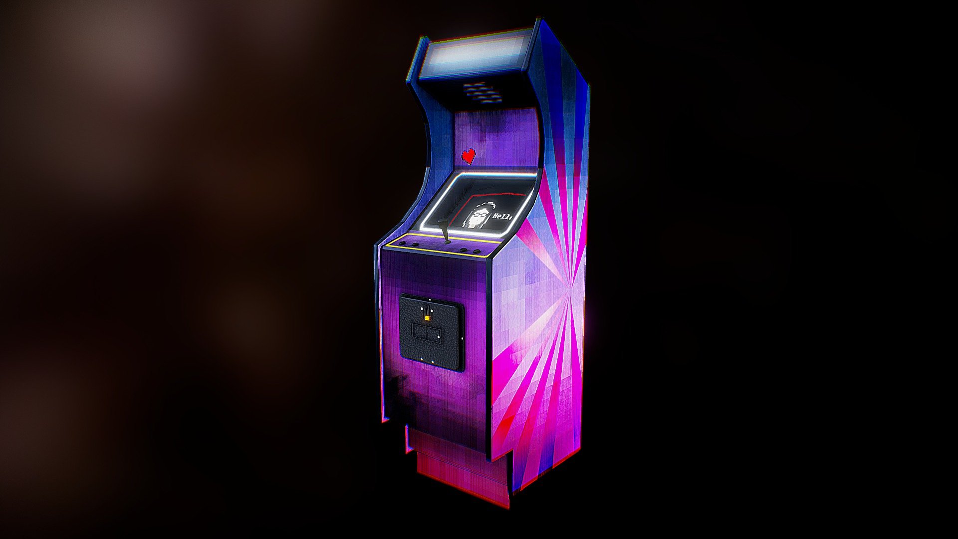 Arcade Machine - 3D model by Emily (@emzikat) [d8c8f0b] - Sketchfab