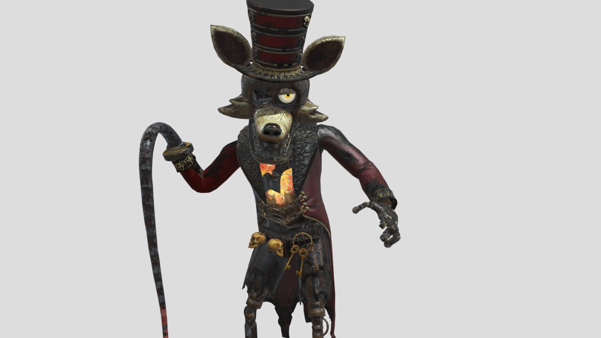 Sunscreen Ringmaster Foxy - Download Free 3D model by OrangeSauceu ...