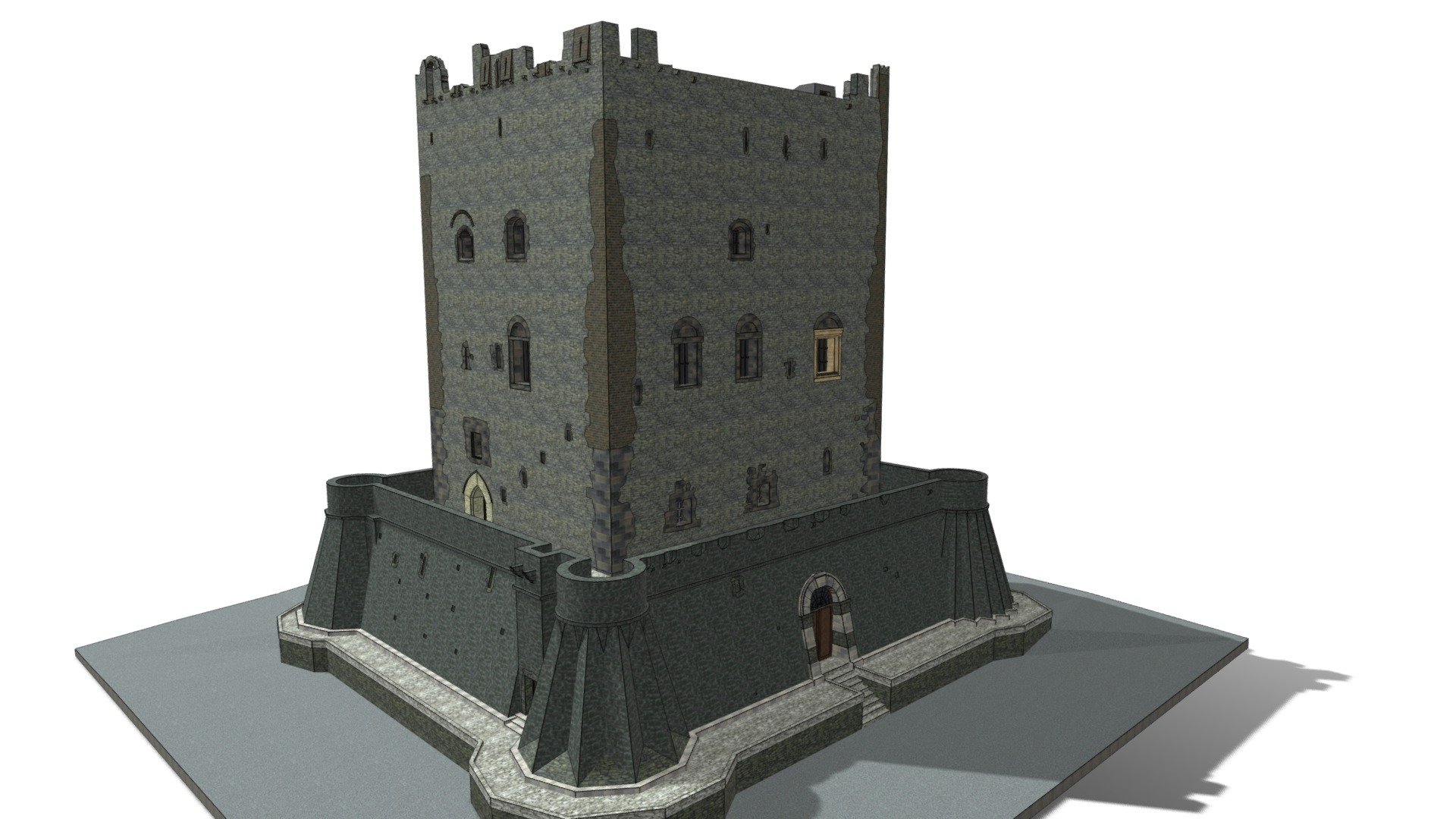 Castello Normanno di Adrano - 3D model by GLP.Architecture [d8ca9b4 ...